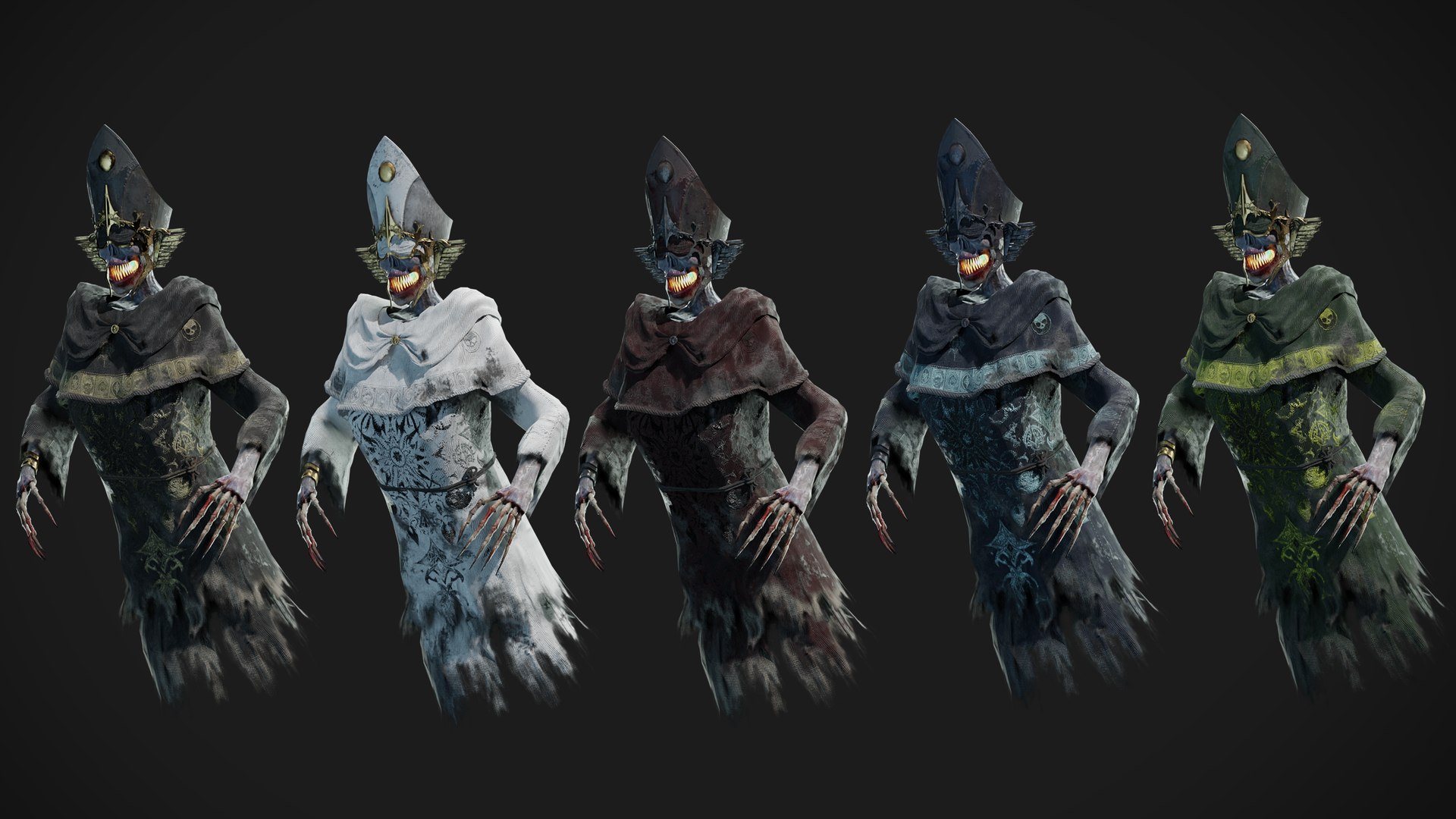 3D Religious Cultist Undead Monster Collection - TurboSquid 2376285