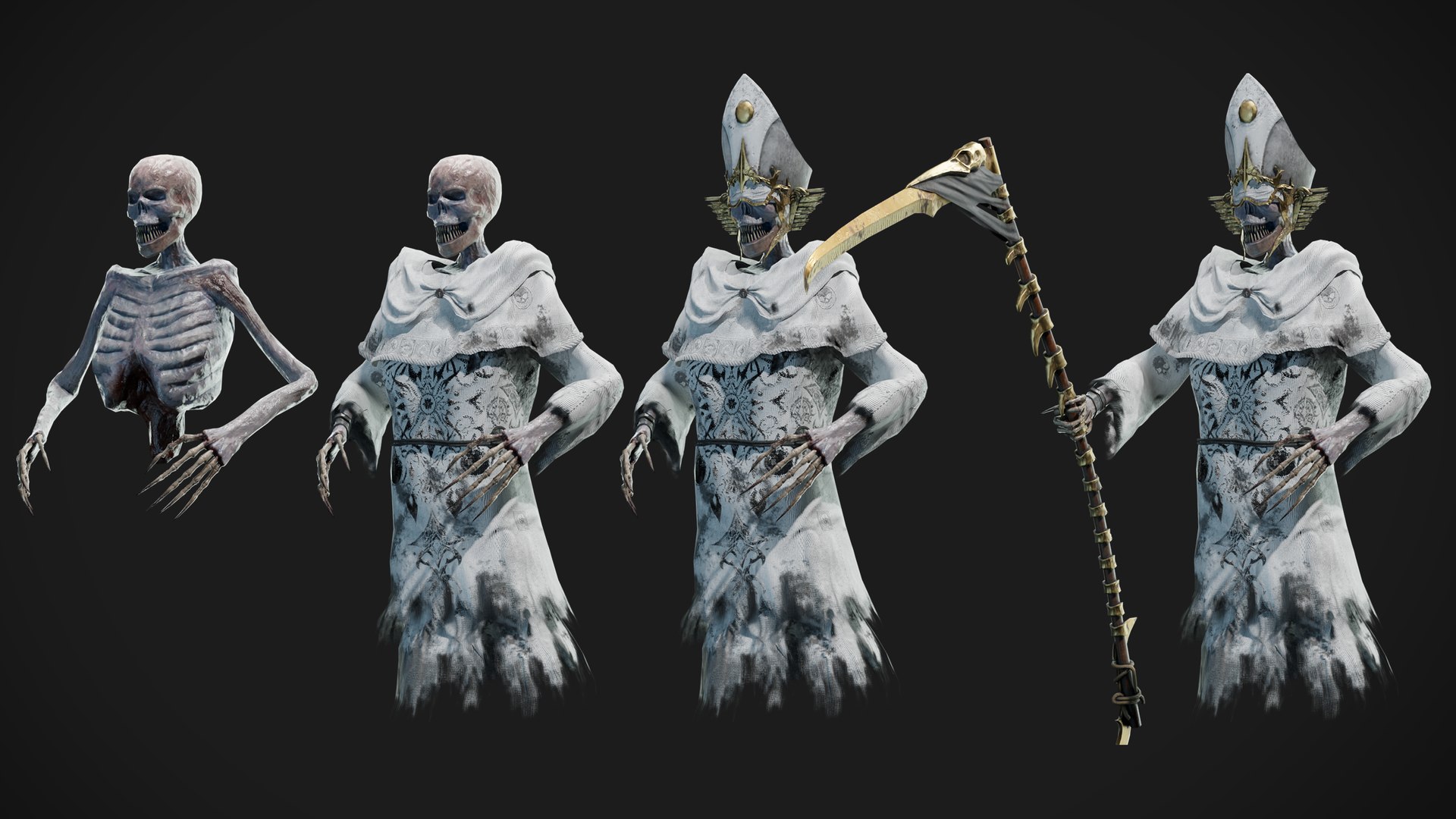 3D Religious Cultist Undead Monster Collection - TurboSquid 2376285