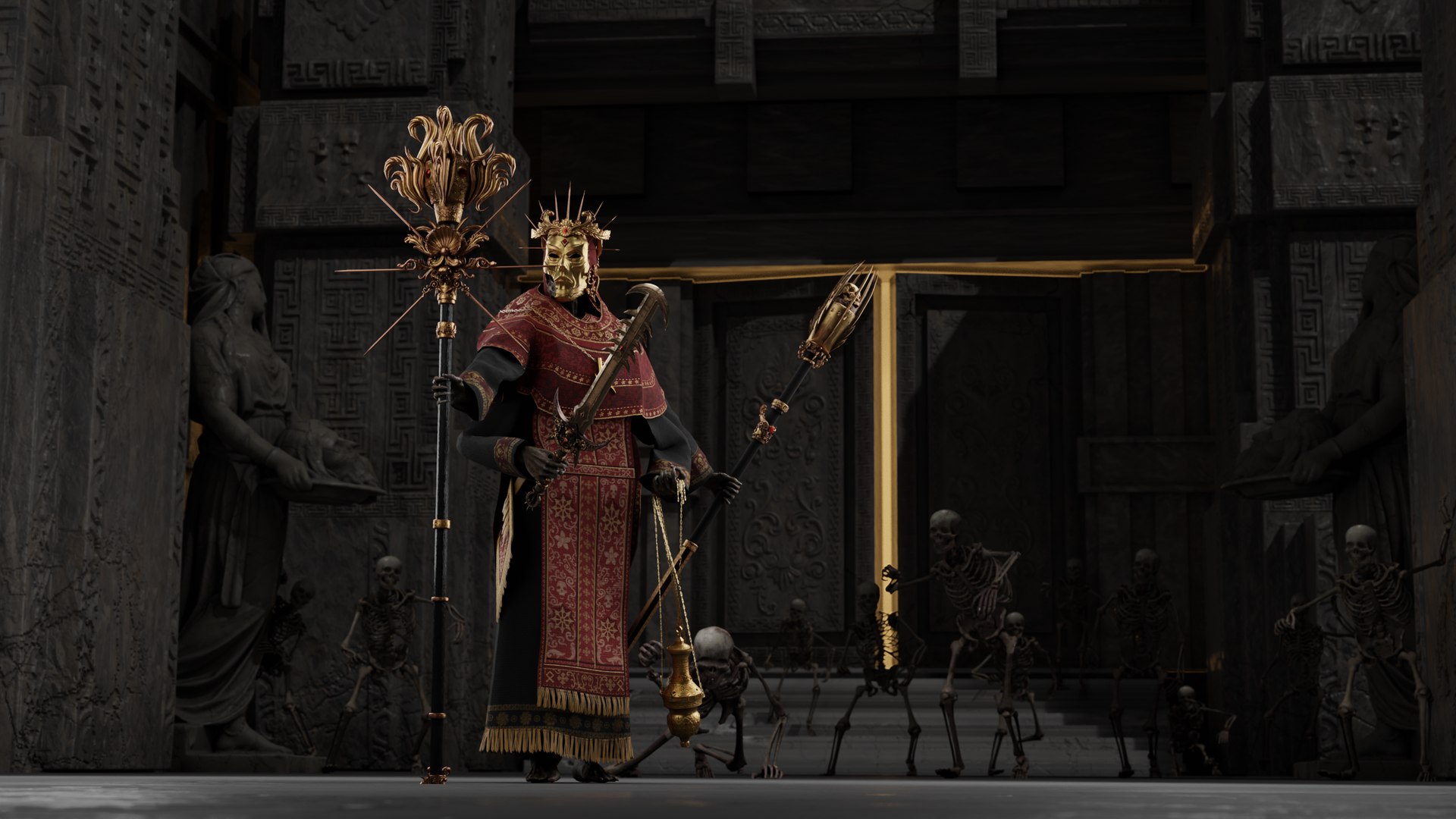 3D Religious Cultist Undead Monster Collection - TurboSquid 2376285