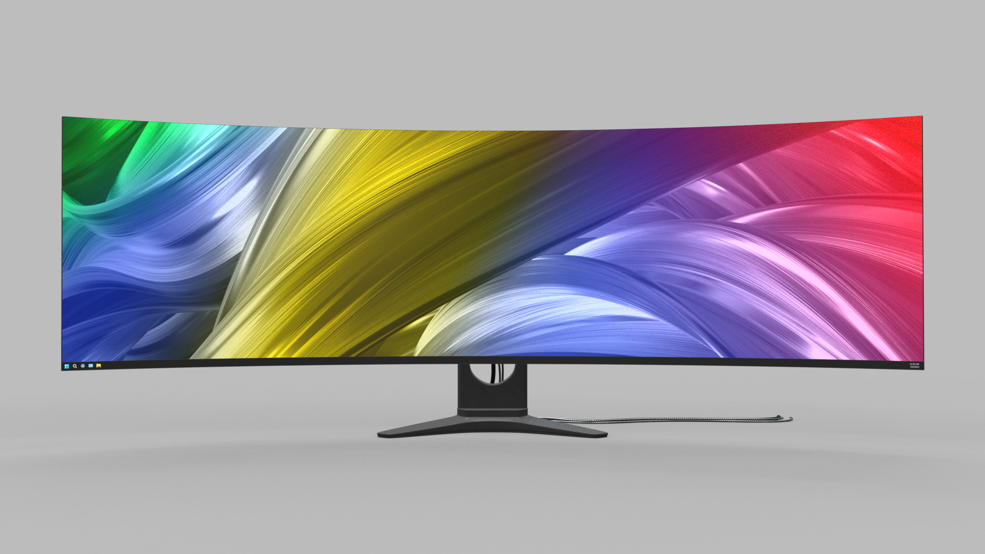 Ultrawide Curved Monitor Rigged 3D - TurboSquid 2176284