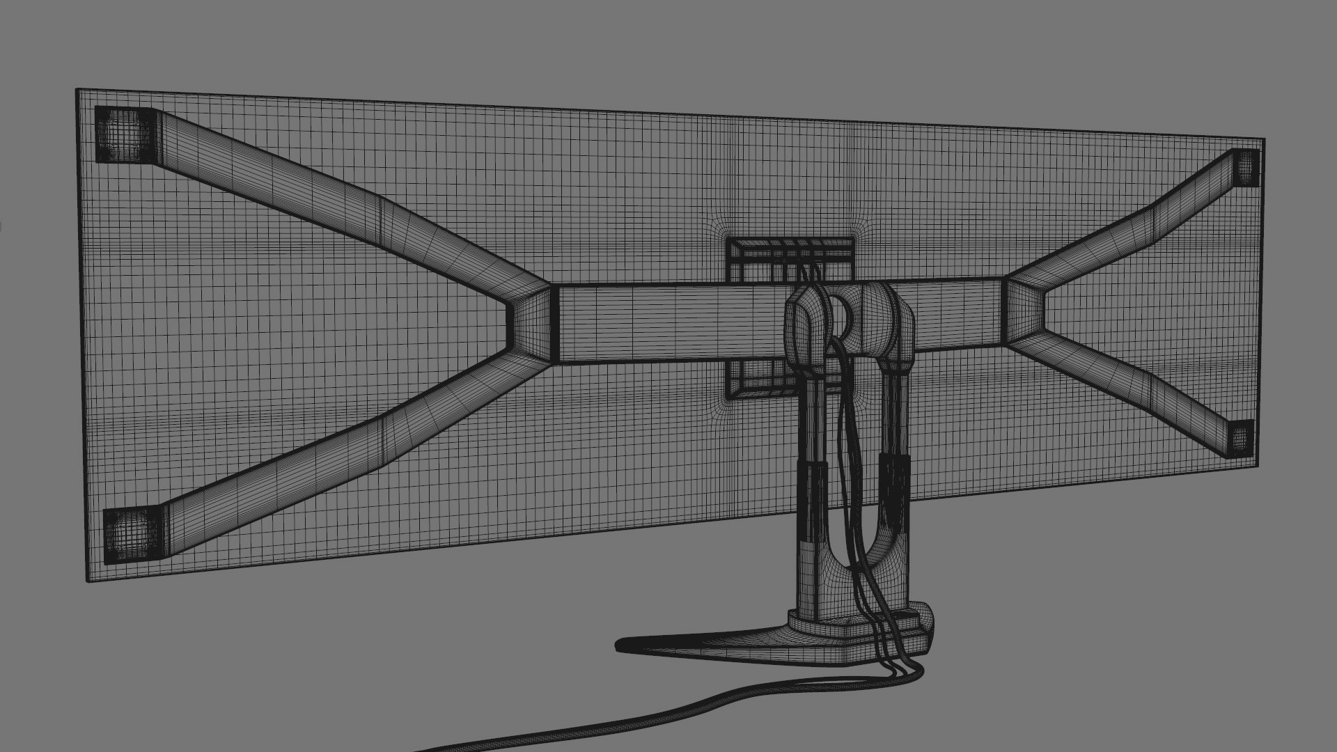 Ultrawide Curved Monitor Rigged 3D - TurboSquid 2176284