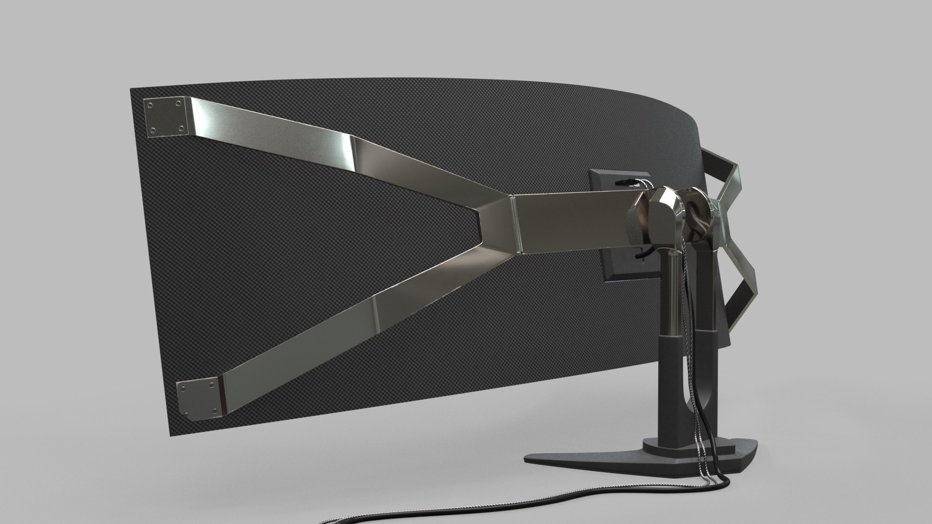 Ultrawide Curved Monitor Rigged 3D - TurboSquid 2176284