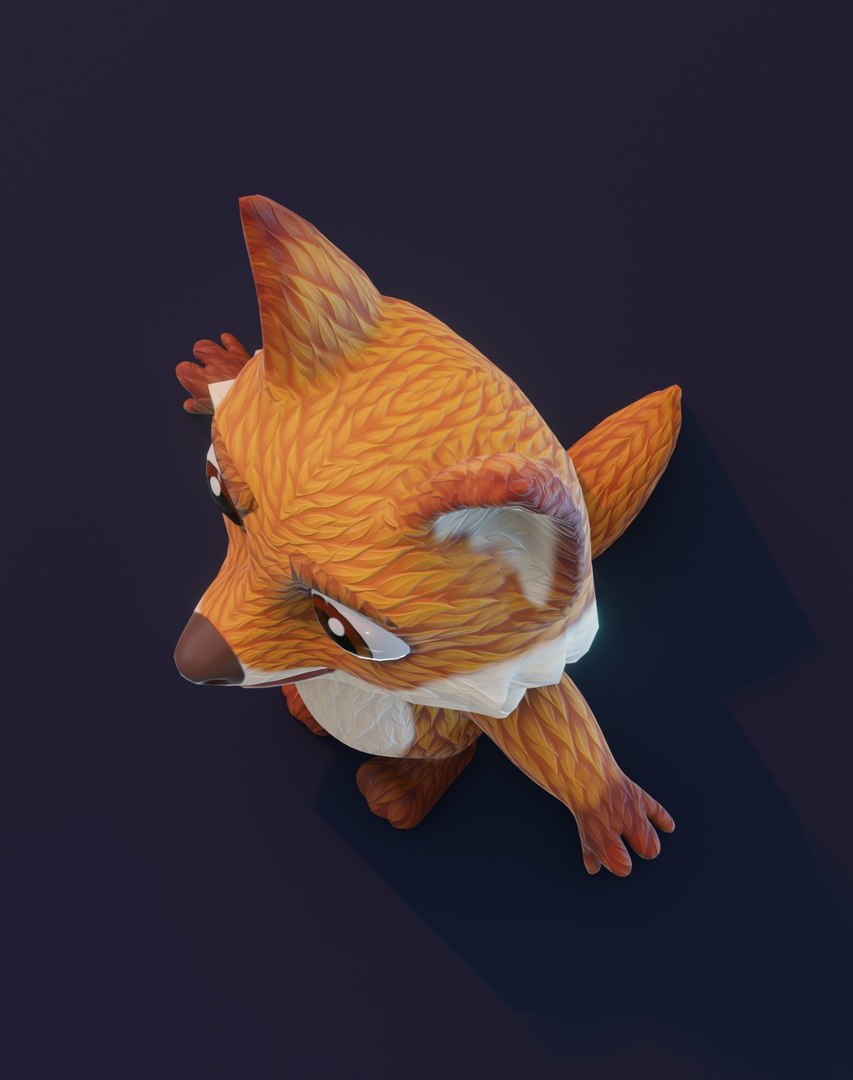 Cartoon Fox Animated 3D Model Model - TurboSquid 1841843