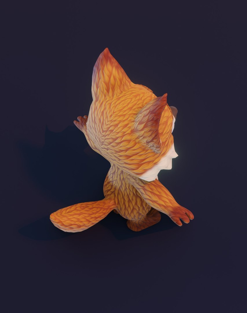 Cartoon Fox Animated 3D Model Model - TurboSquid 1841843