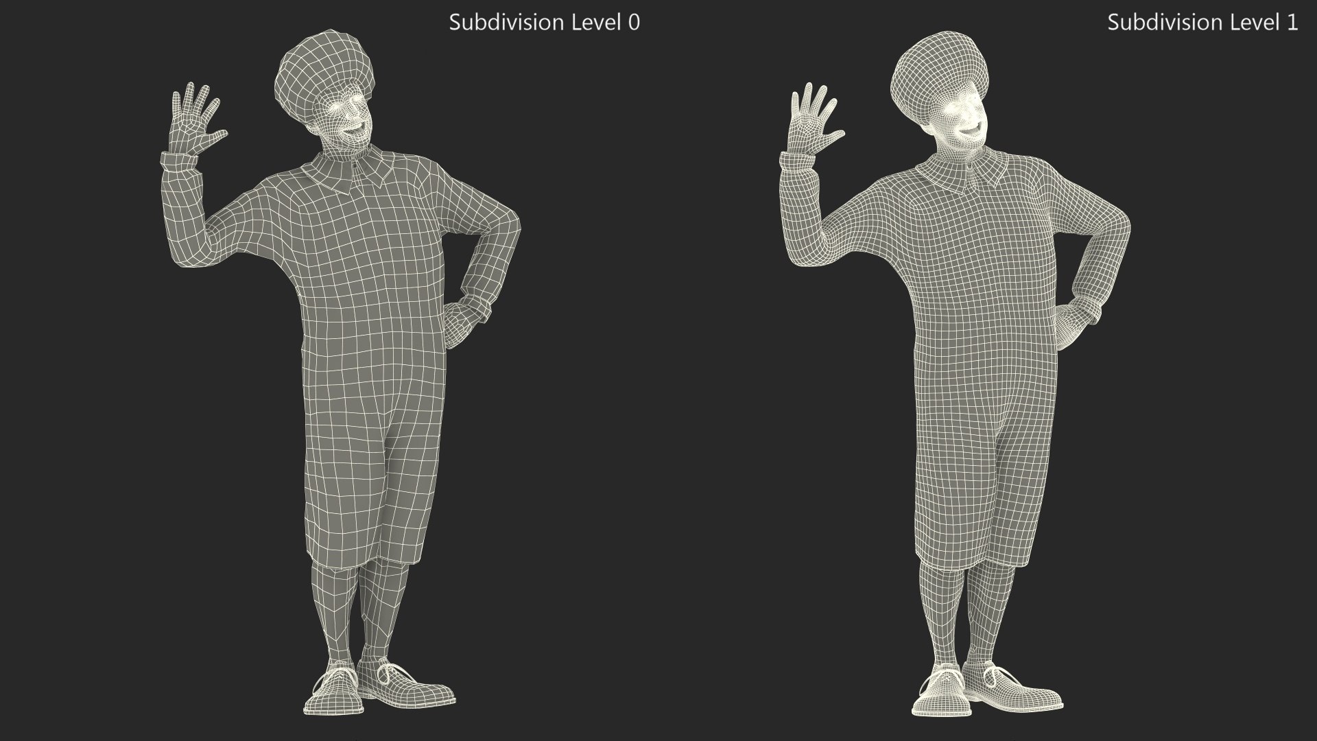 3D Ronald McDonald Waving Pose - TurboSquid 2337690