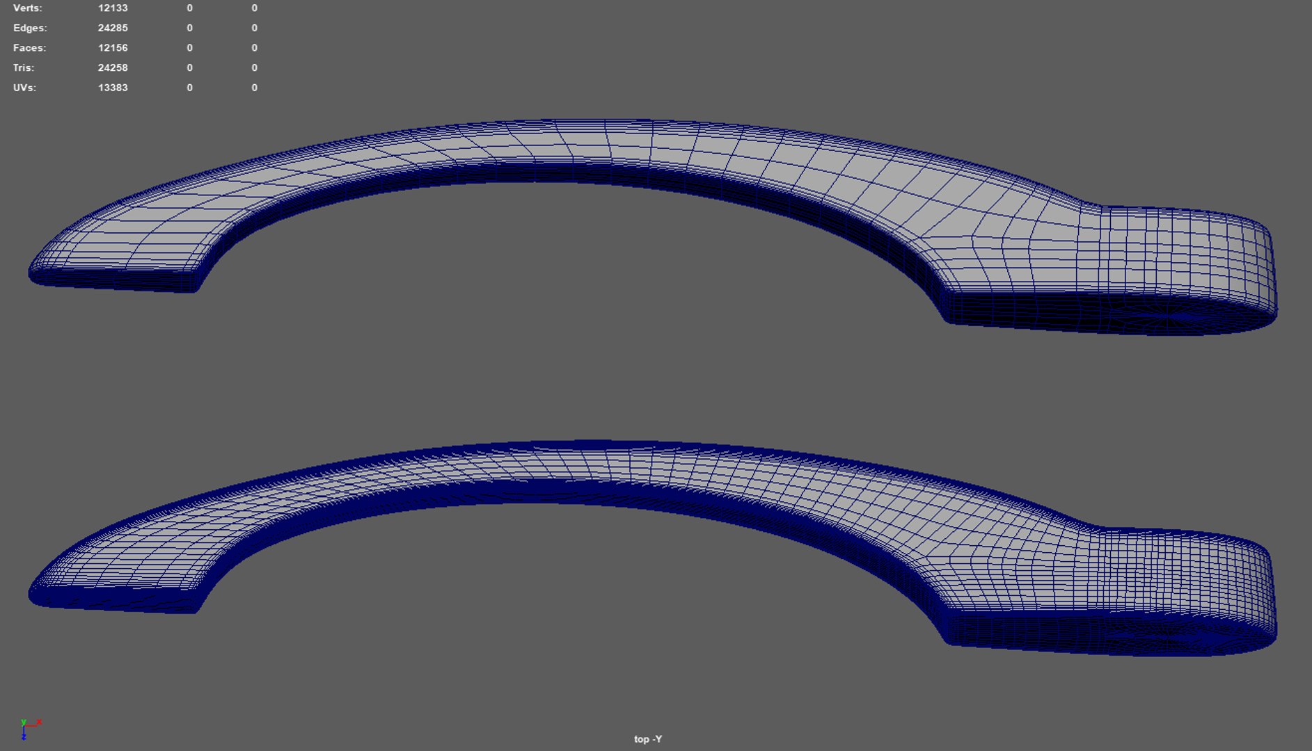 Car Door Handle 02 3D Model - TurboSquid 2031807