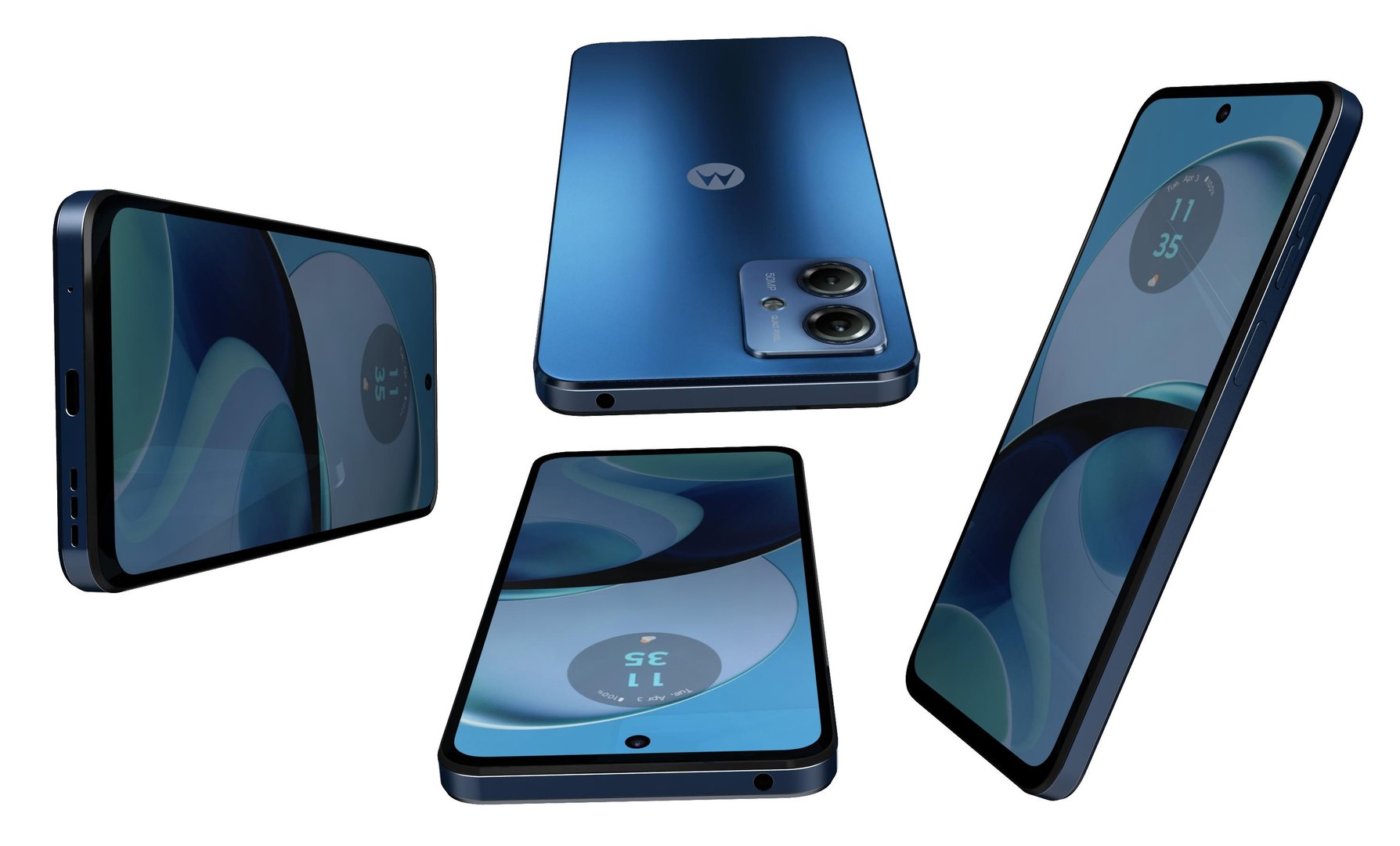 3D Motorola Moto G14 Blue - TurboSquid 2118258