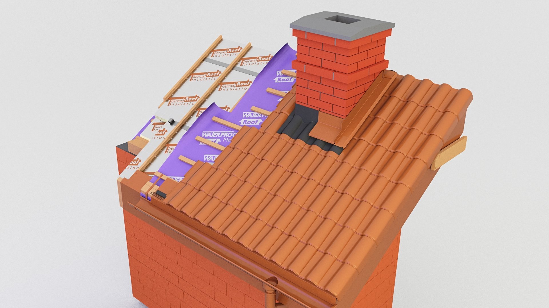 Thermal Insulation Pir Roof 3D - TurboSquid 1529176