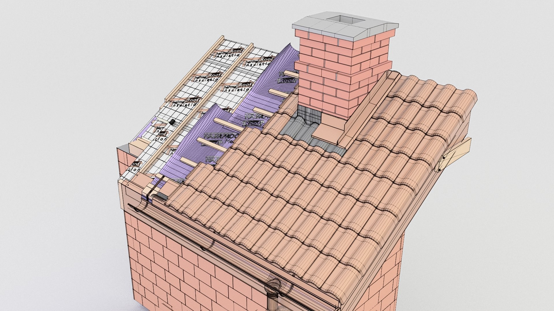 Thermal Insulation Pir Roof 3D - TurboSquid 1529176