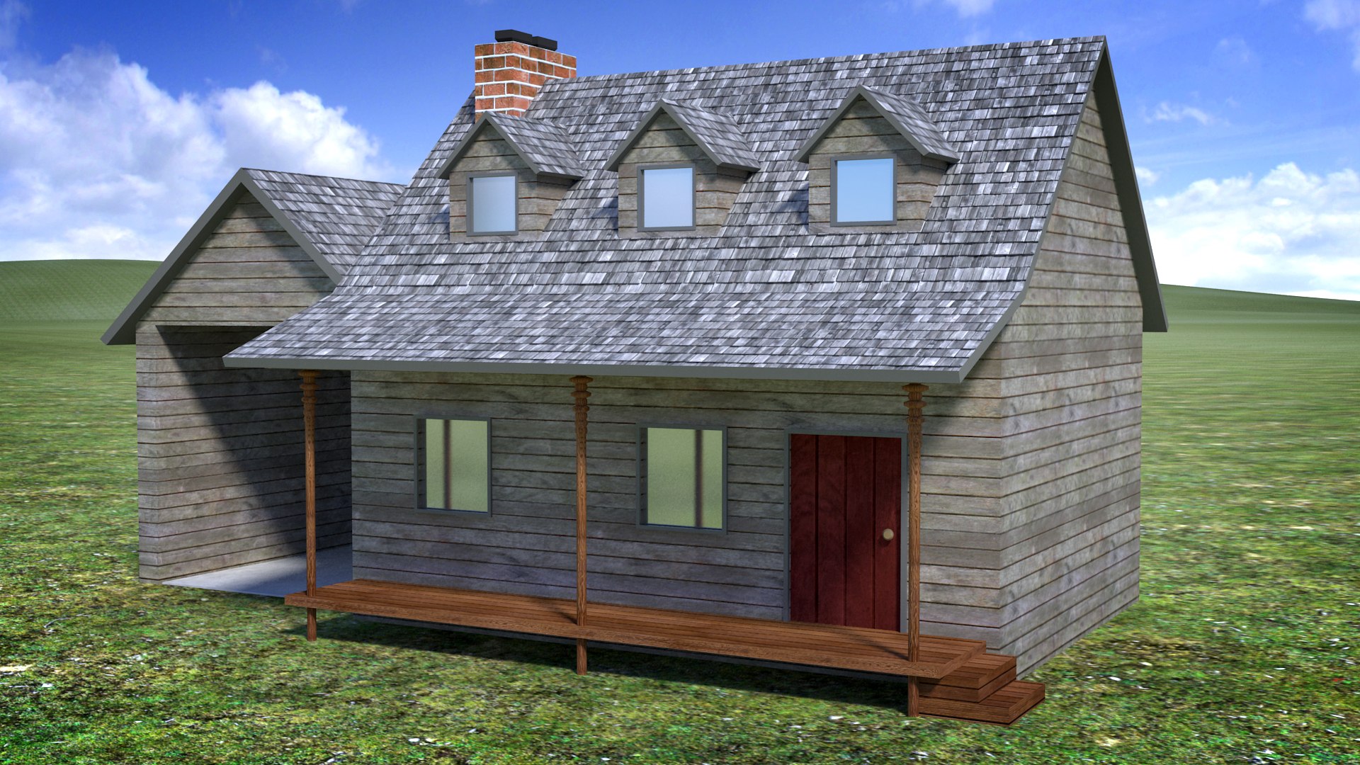 Simple house 3D model - TurboSquid 1624781