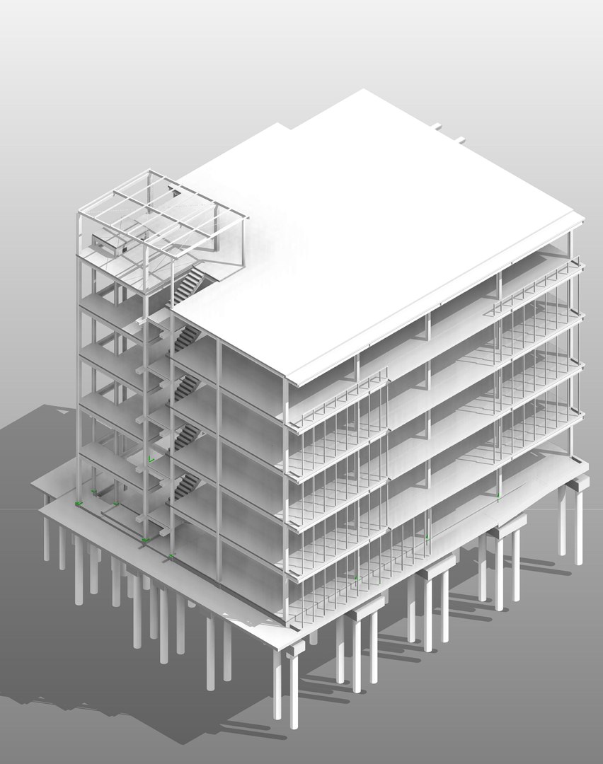 Building In Structure 3d Model Turbosquid 2003548
