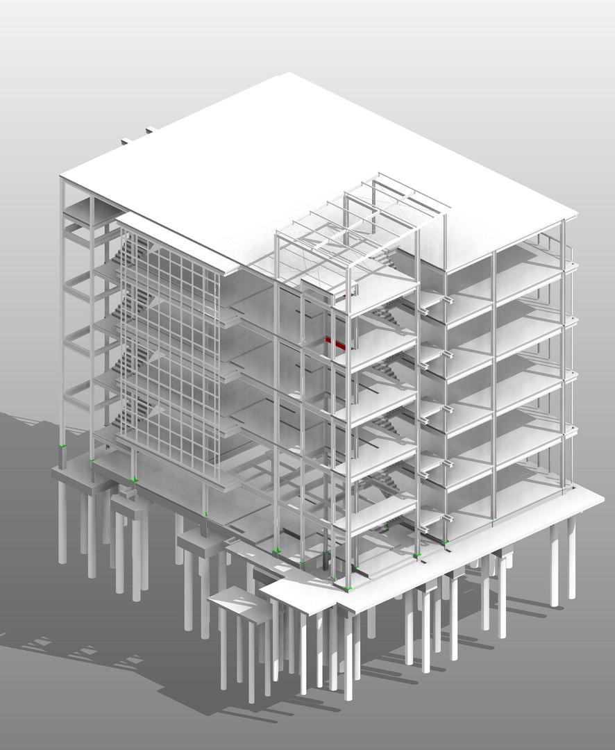 Building In Structure 3d Model Turbosquid 2003548