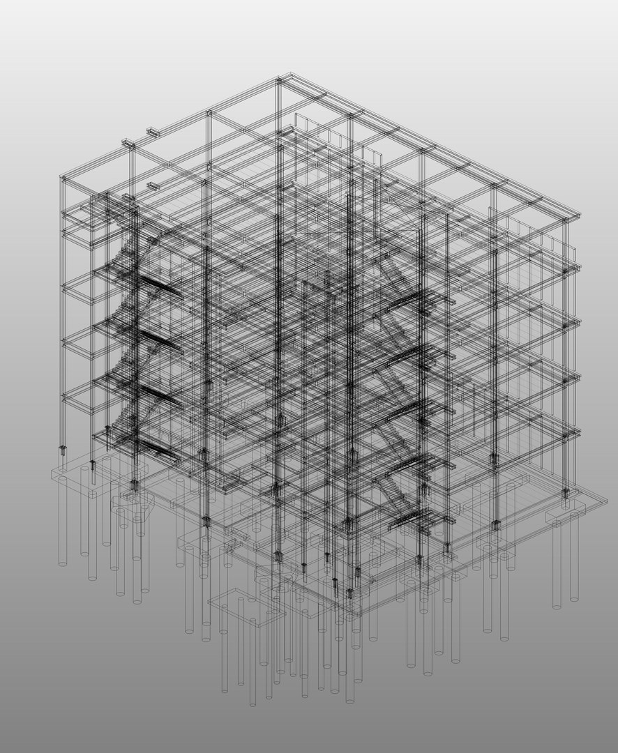 Building In Structure 3d Model Turbosquid 2003548