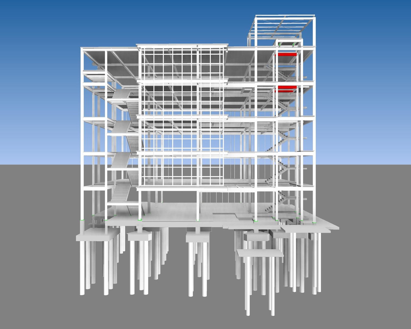 Building In Structure 3d Model Turbosquid 2003548