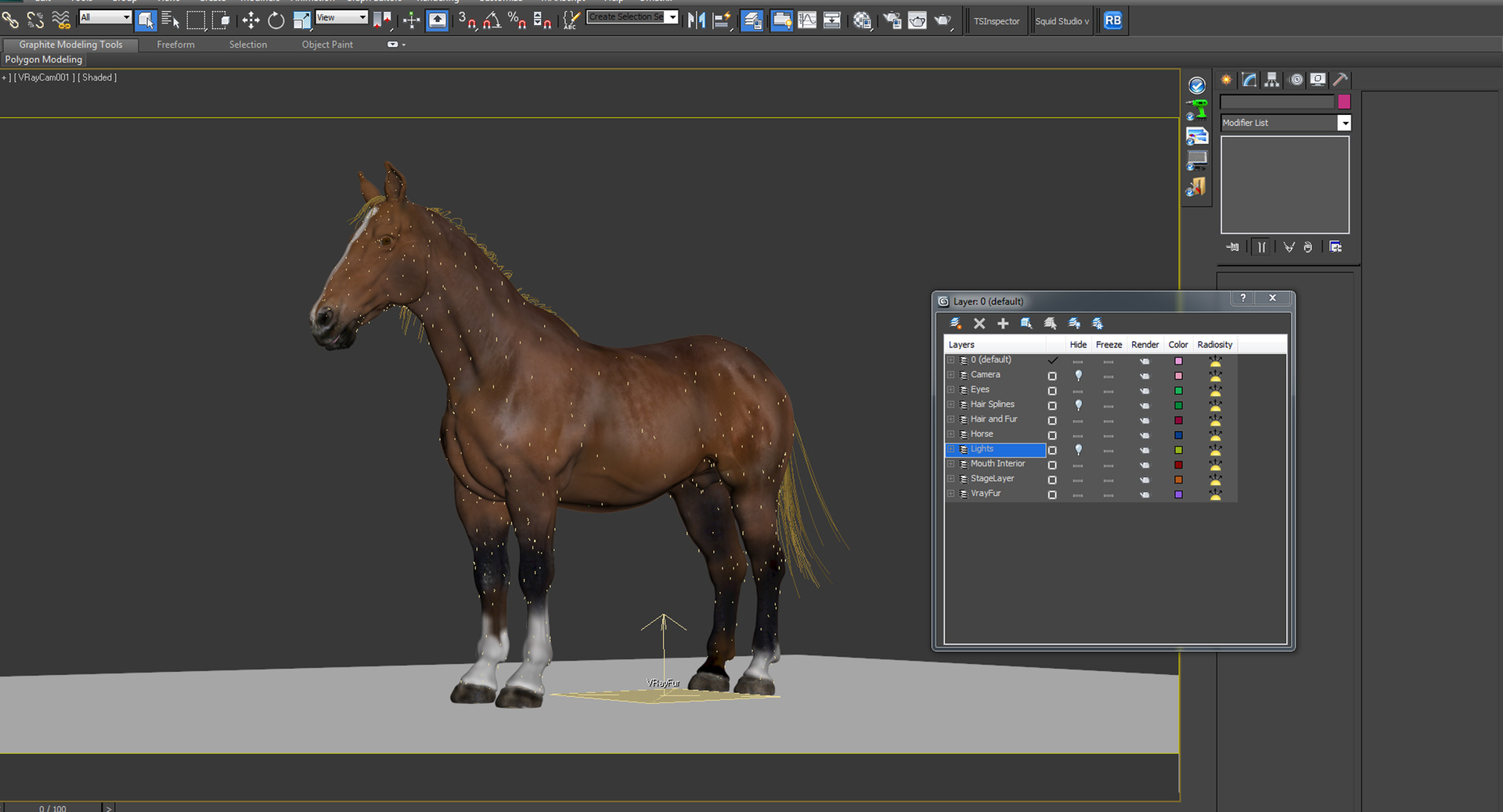 3d model horse realistic modeled
