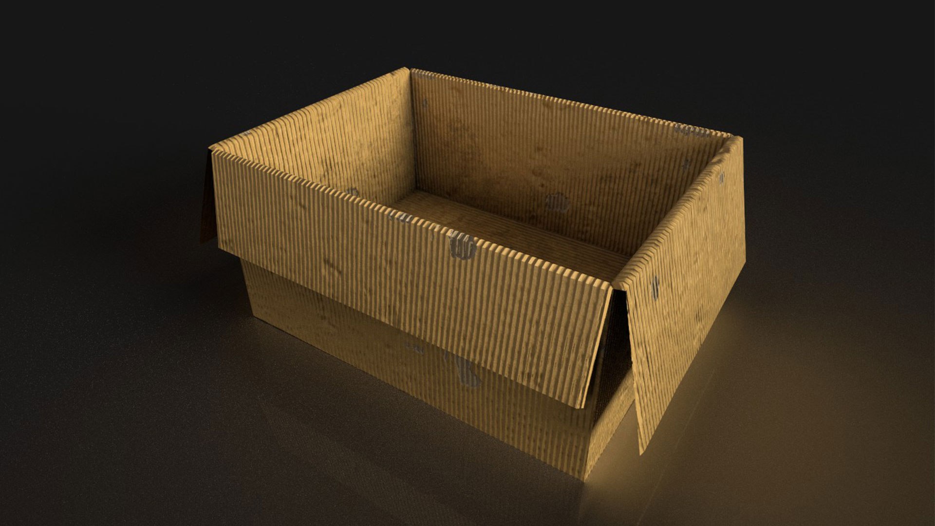 3D Model Cardboard Box - TurboSquid 2136492