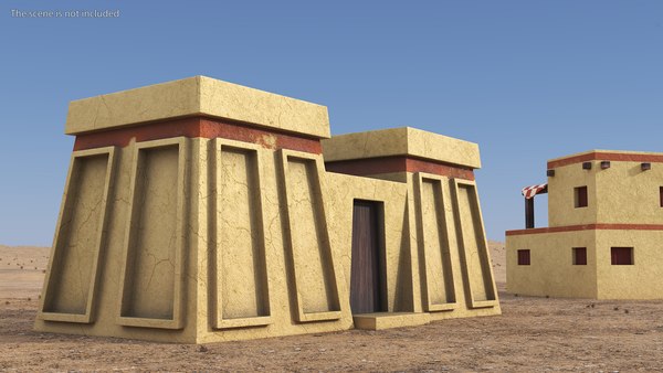 modelo 3d Puerta árabe realista al patio. - TurboSquid 2202975