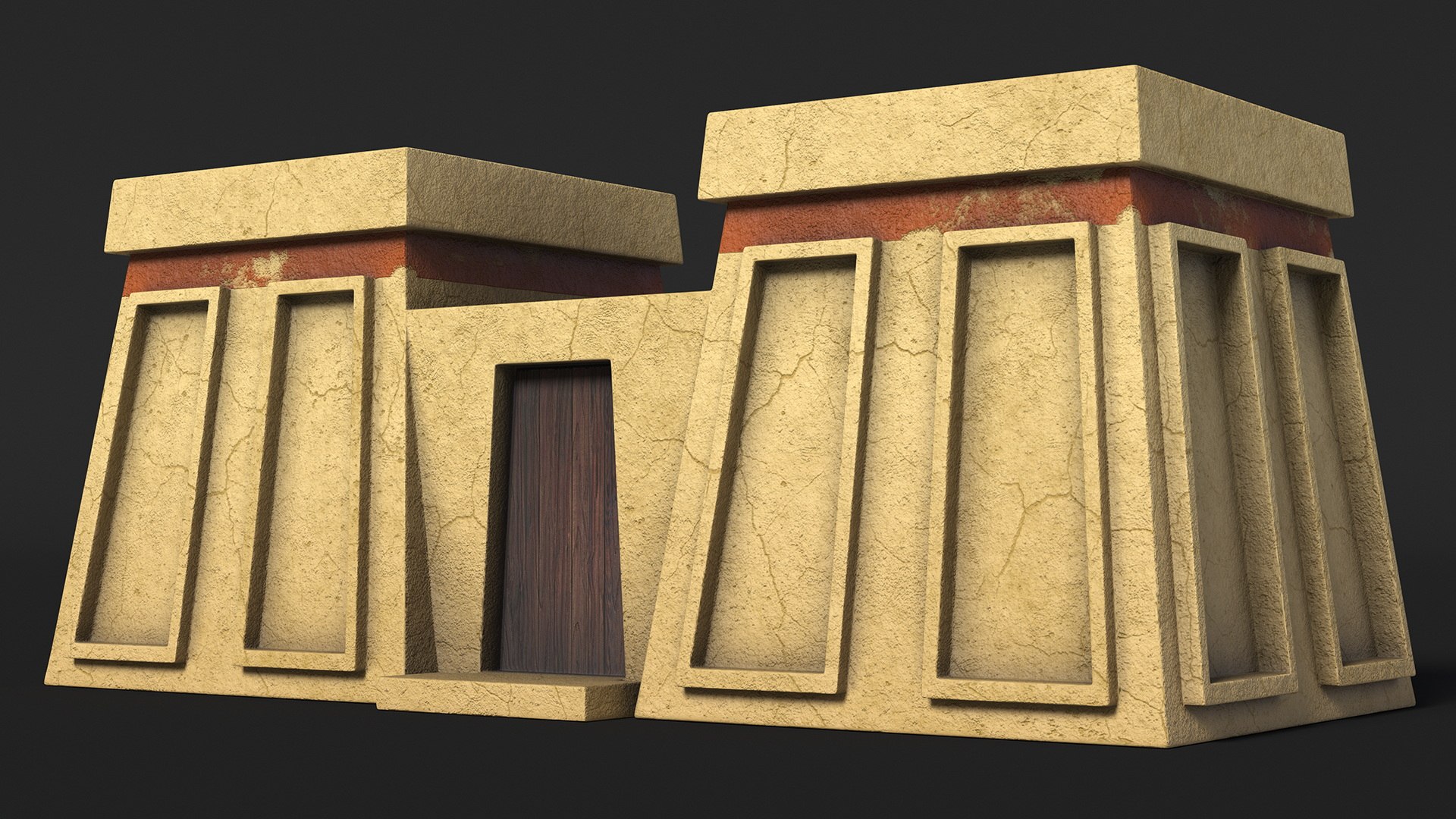 Realistic Arab Gate To The Yard 3D Model - TurboSquid 2202975