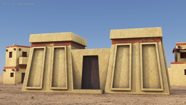 modelo 3d Puerta árabe realista al patio. - TurboSquid 2202975