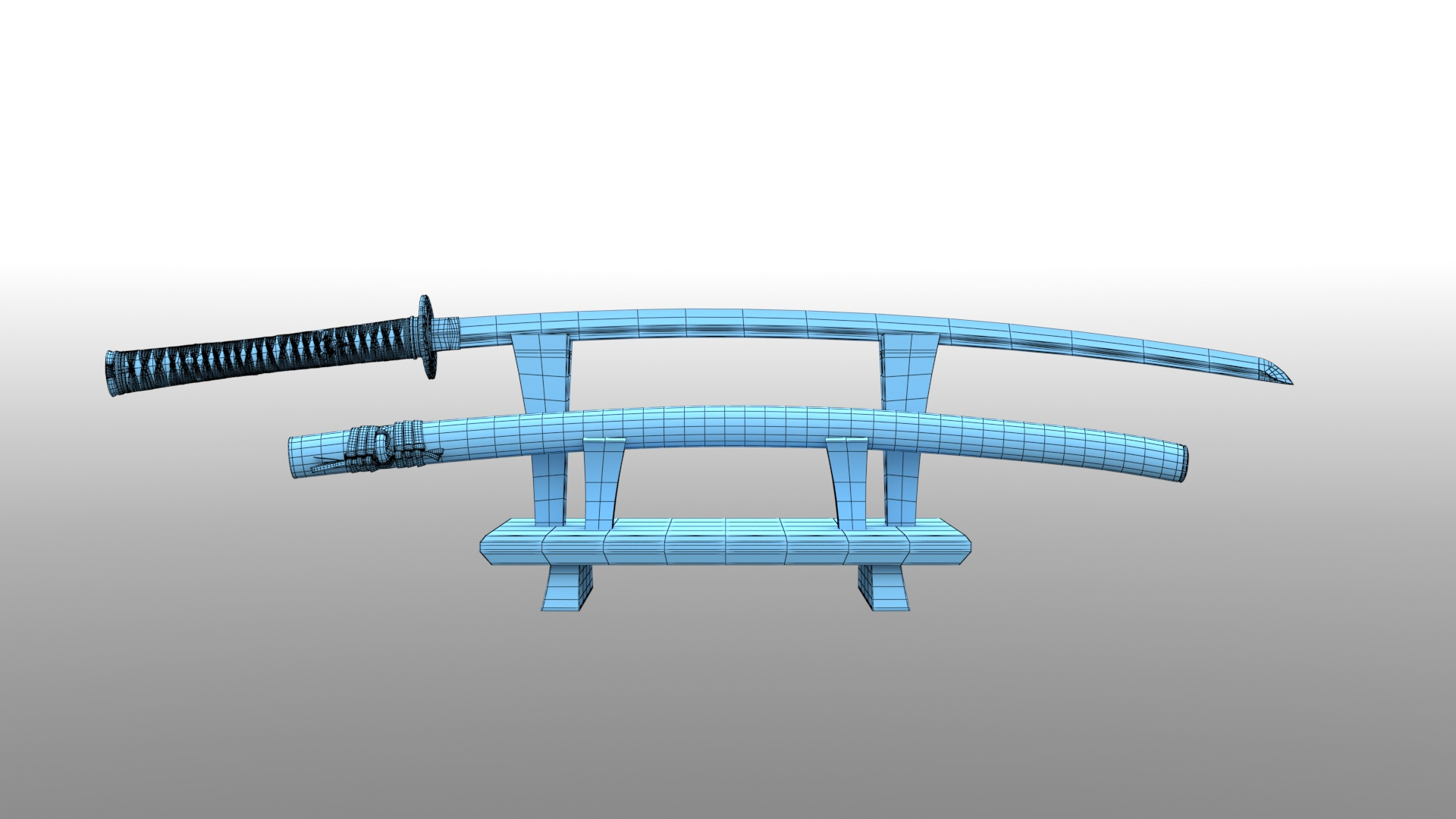 3D Model Katana Sword Large - TurboSquid 1688445