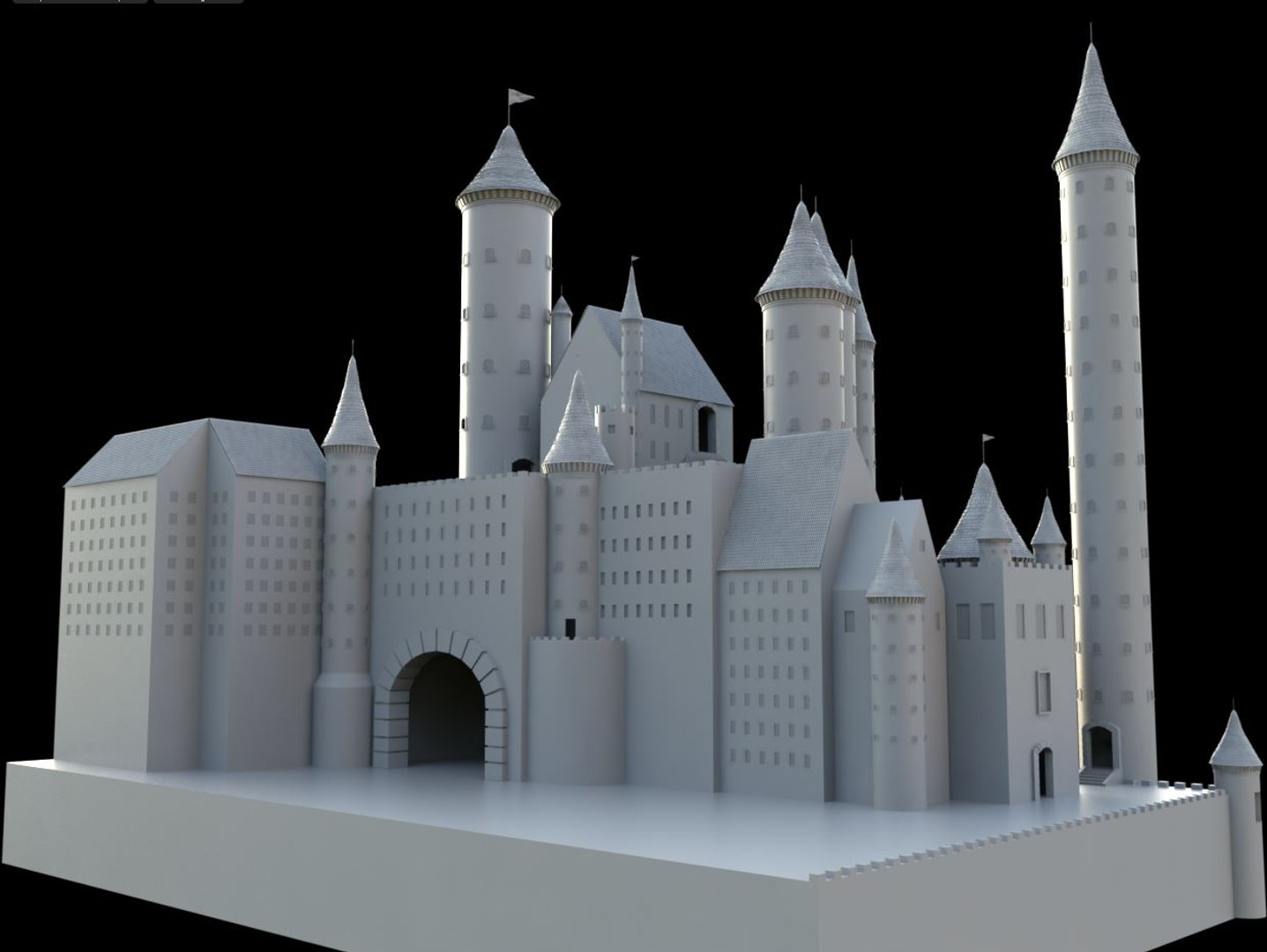 3D Medieval Castle Model - TurboSquid 1160718