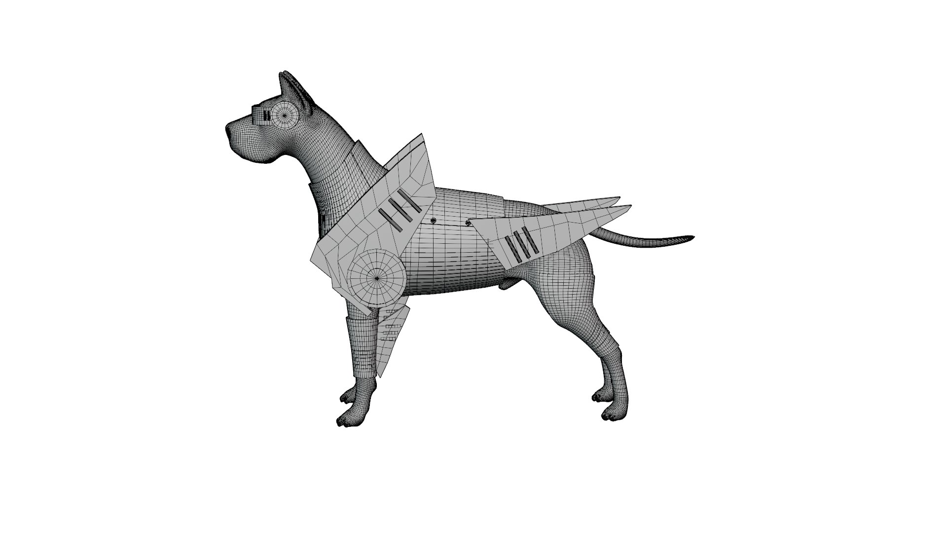 Dog Armor Science 3D Model - TurboSquid 2152994