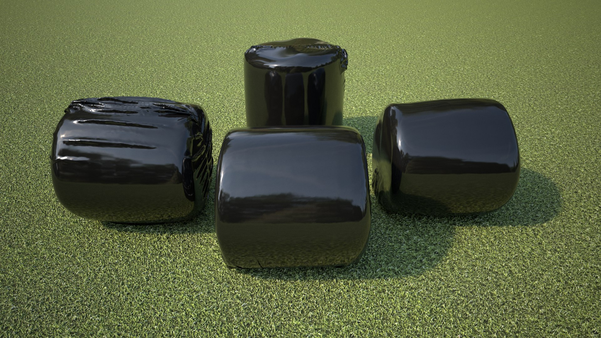 3D Wrapped Hay Bales Model - TurboSquid 1419377