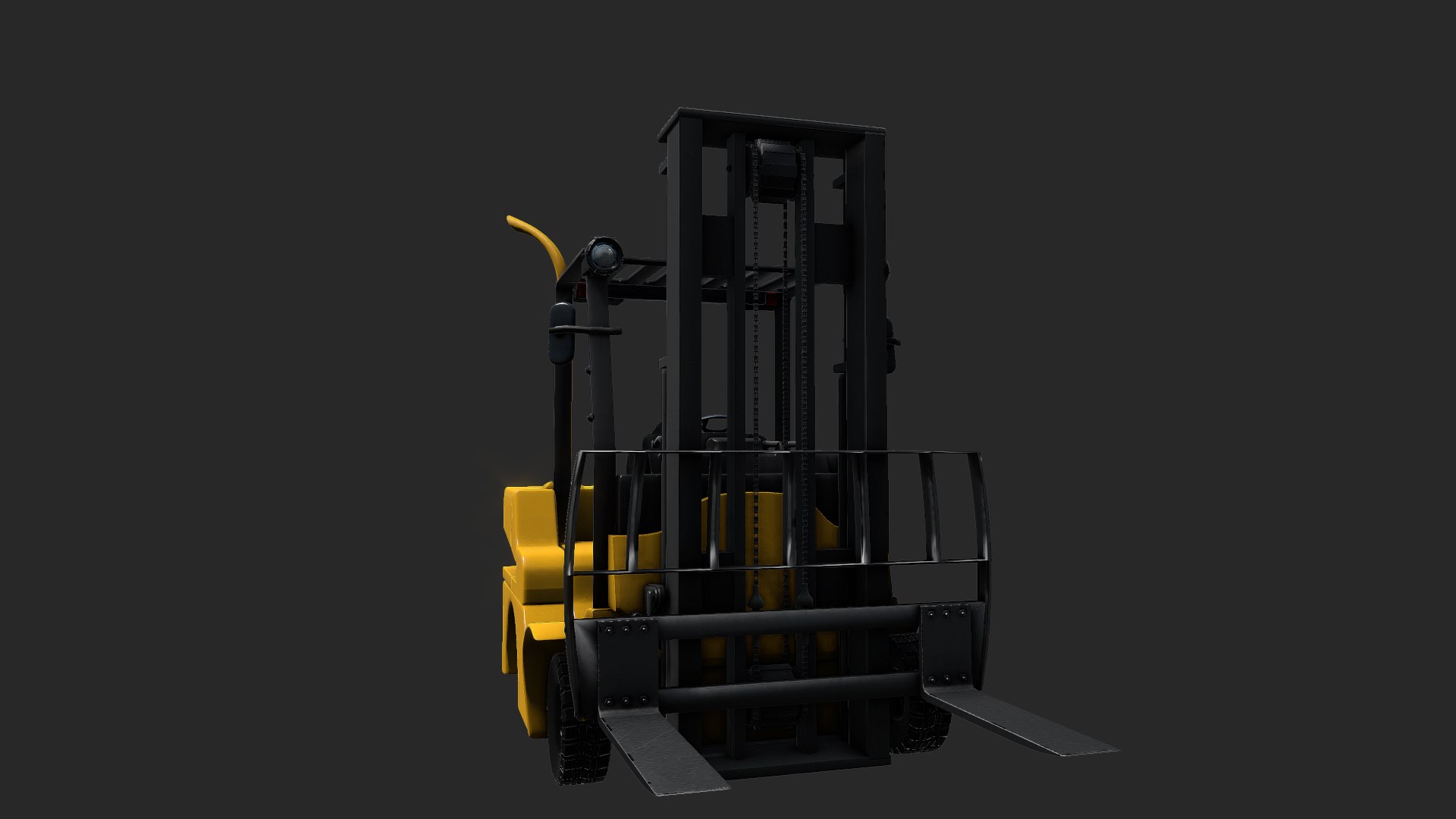 3D Fork-lift-truck Fork Lift Model - TurboSquid 1216782