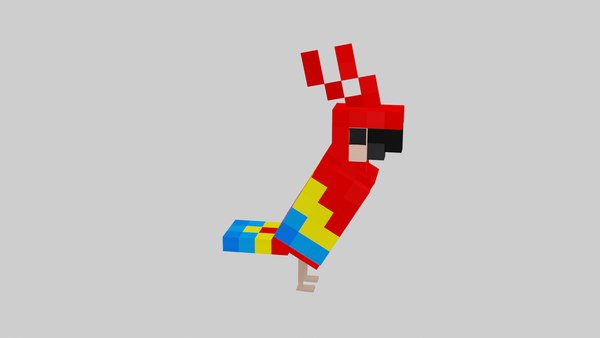 modelo 3d Minecraft Parrot - TurboSquid 2053411