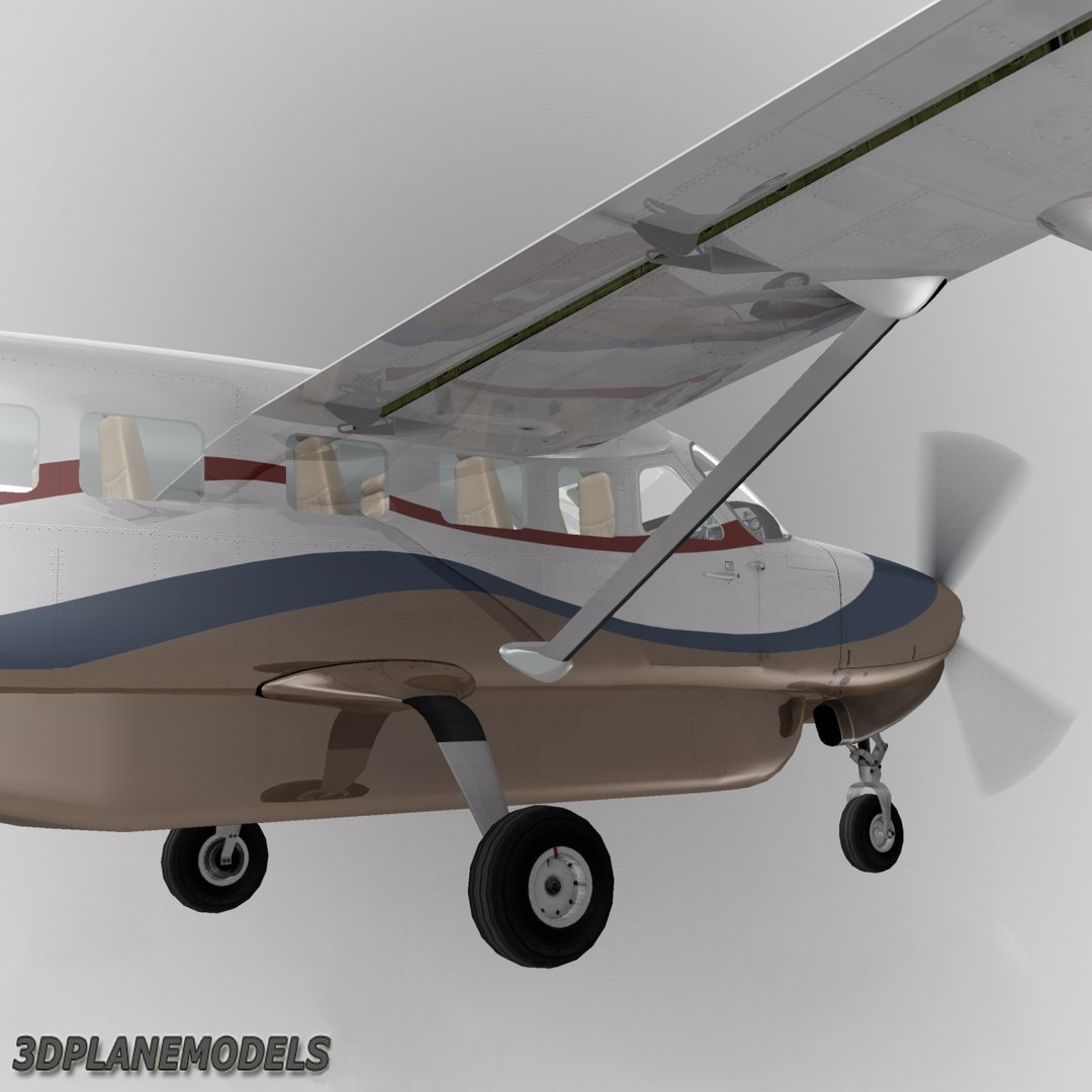 Cessna 208 Caravan Grand 3d Obj