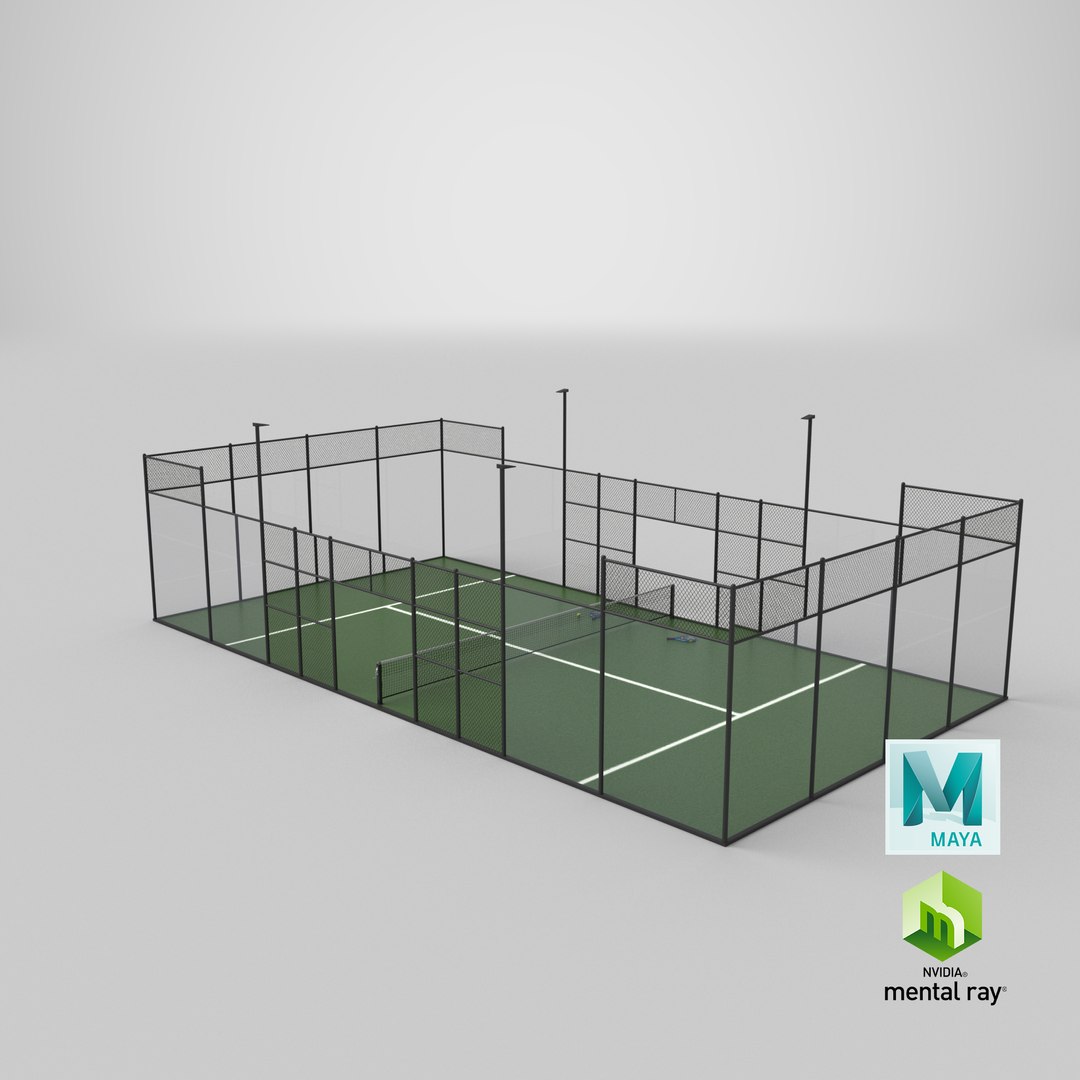 3D Padel Tennis Court 02 - TurboSquid 2052406