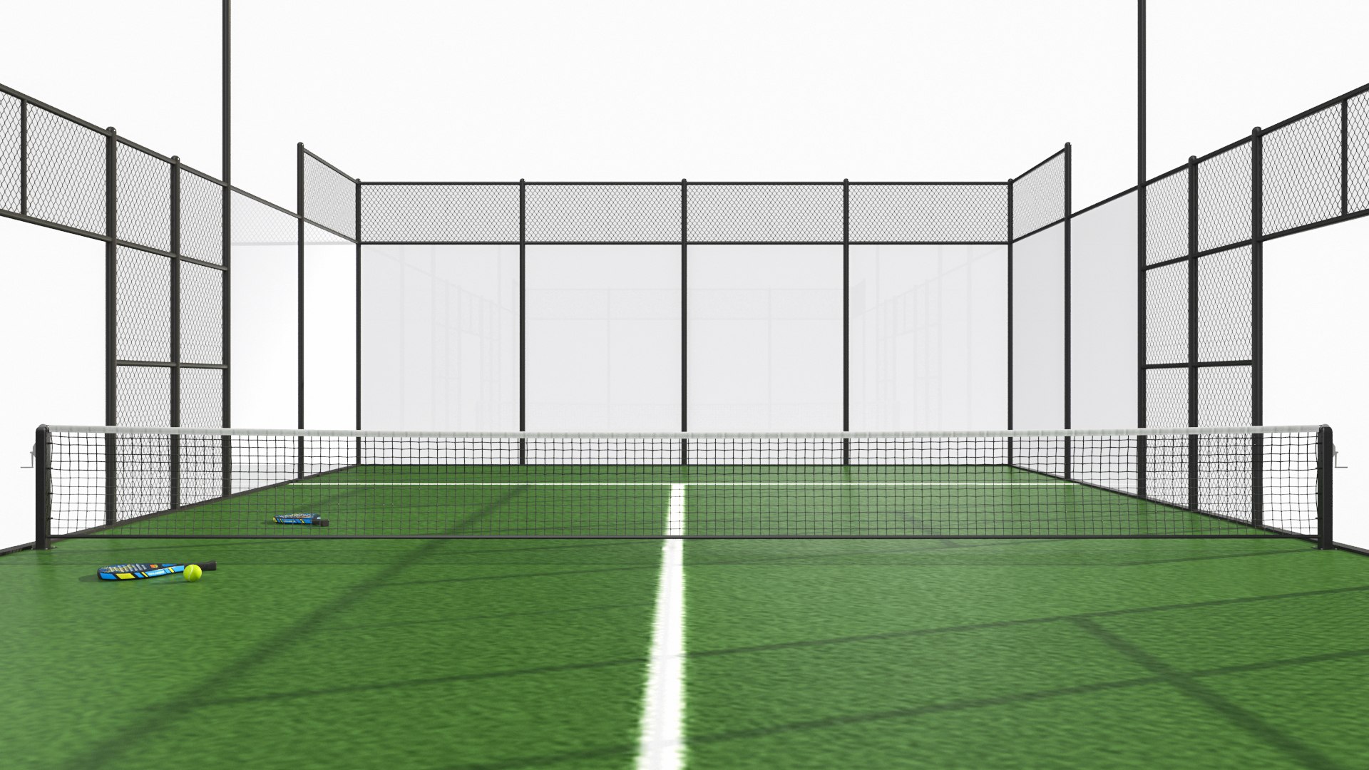 3D Padel Tennis Court 02 - TurboSquid 2052406