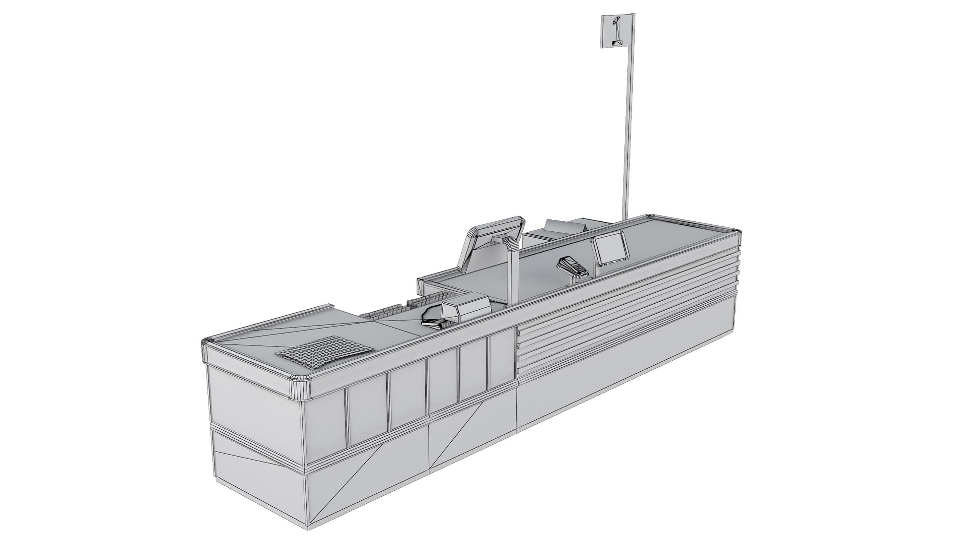 Cash Cashier 3D Model - TurboSquid 1573181