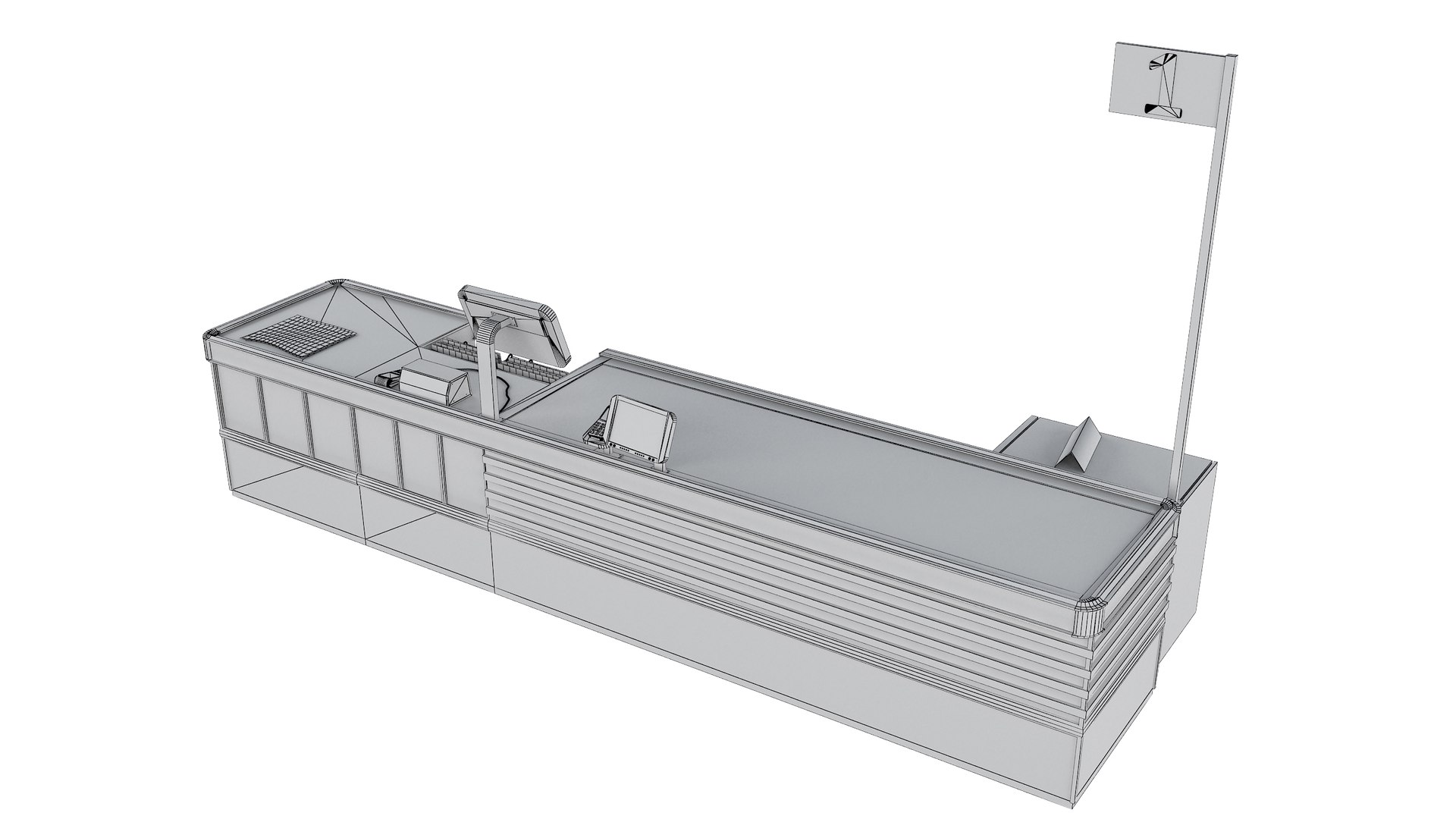 Cash Cashier 3D Model - TurboSquid 1573181