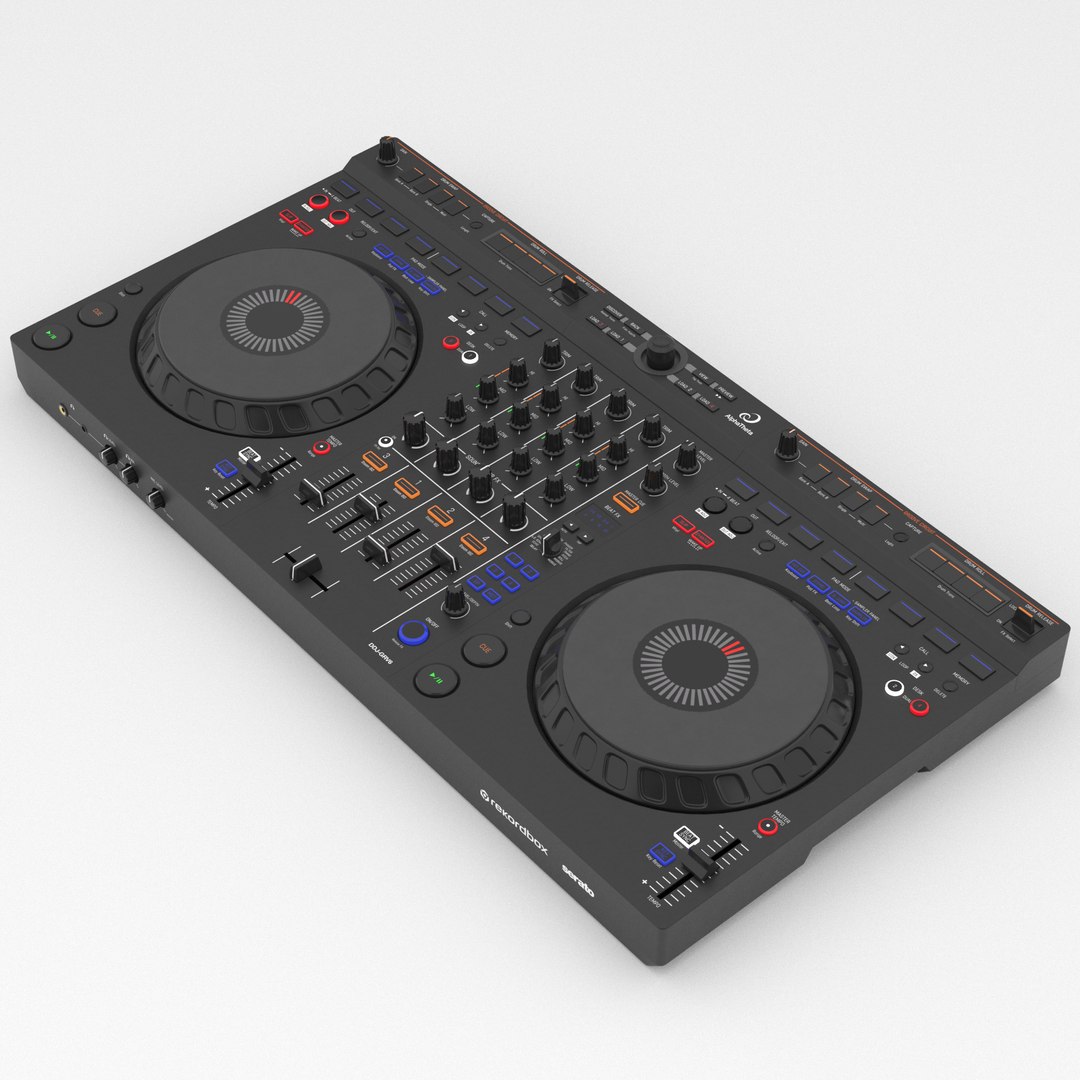 Pioneer DDJ GRV6 4-Kanal-Performance-DJ-Controller 3D-Modell ...