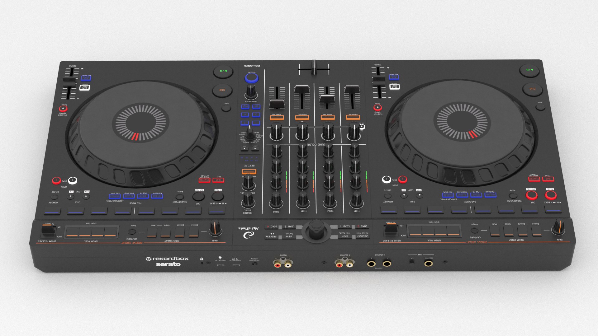 Pioneer DDJ GRV6 4-channel Performance DJ Controller 3D Model ...