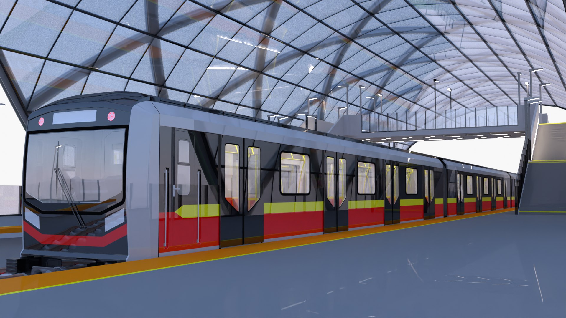 Warsaw Metro Station 3D - TurboSquid 2156424