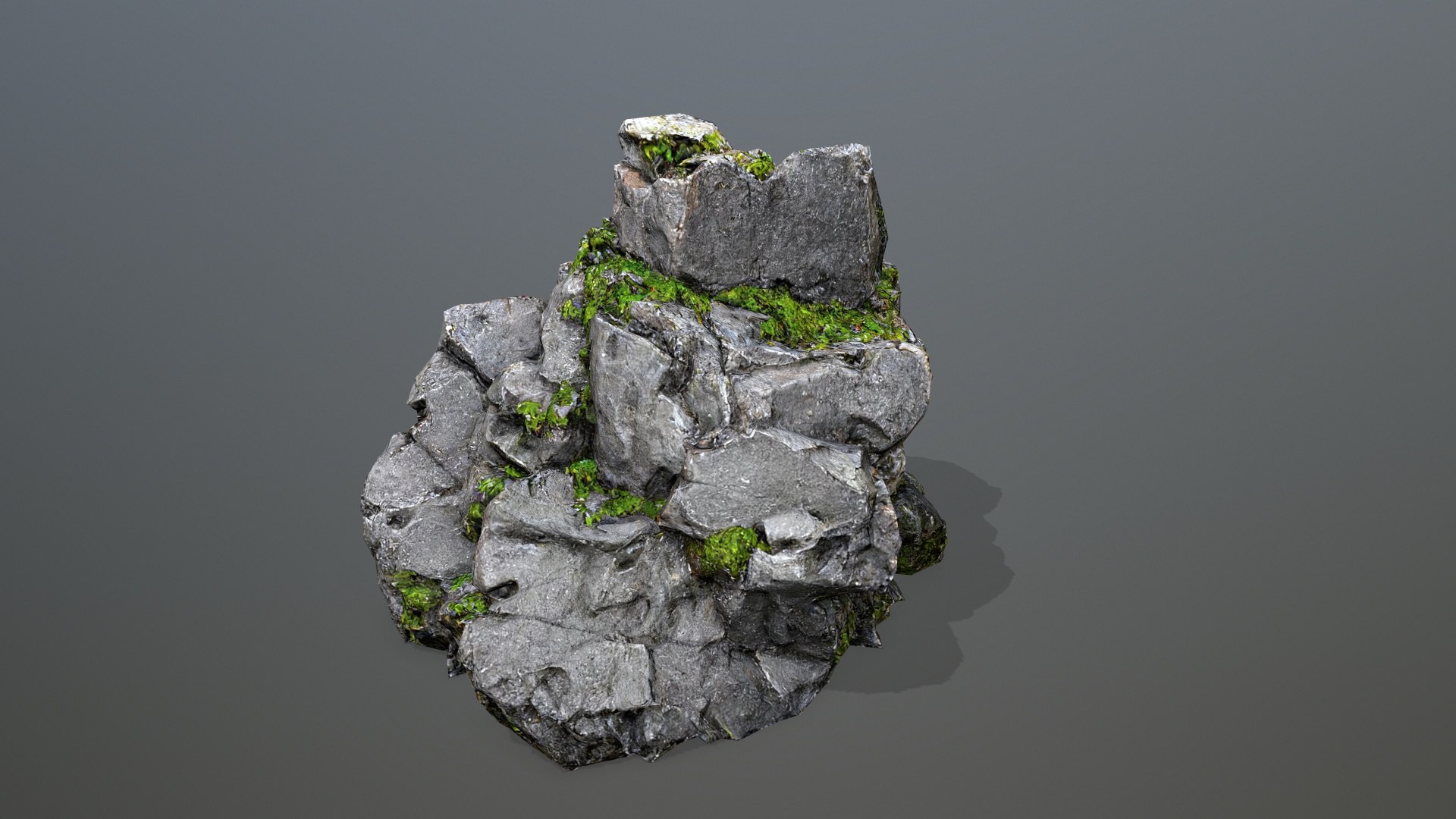 Mossy Cliff Rocks 3D Model - TurboSquid 2263017