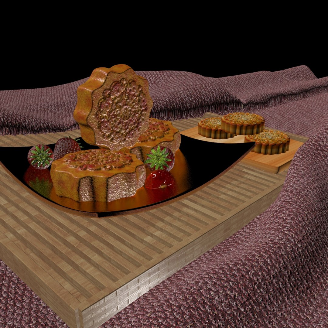 3D Model Chinese Moon Cake - TurboSquid 2102839