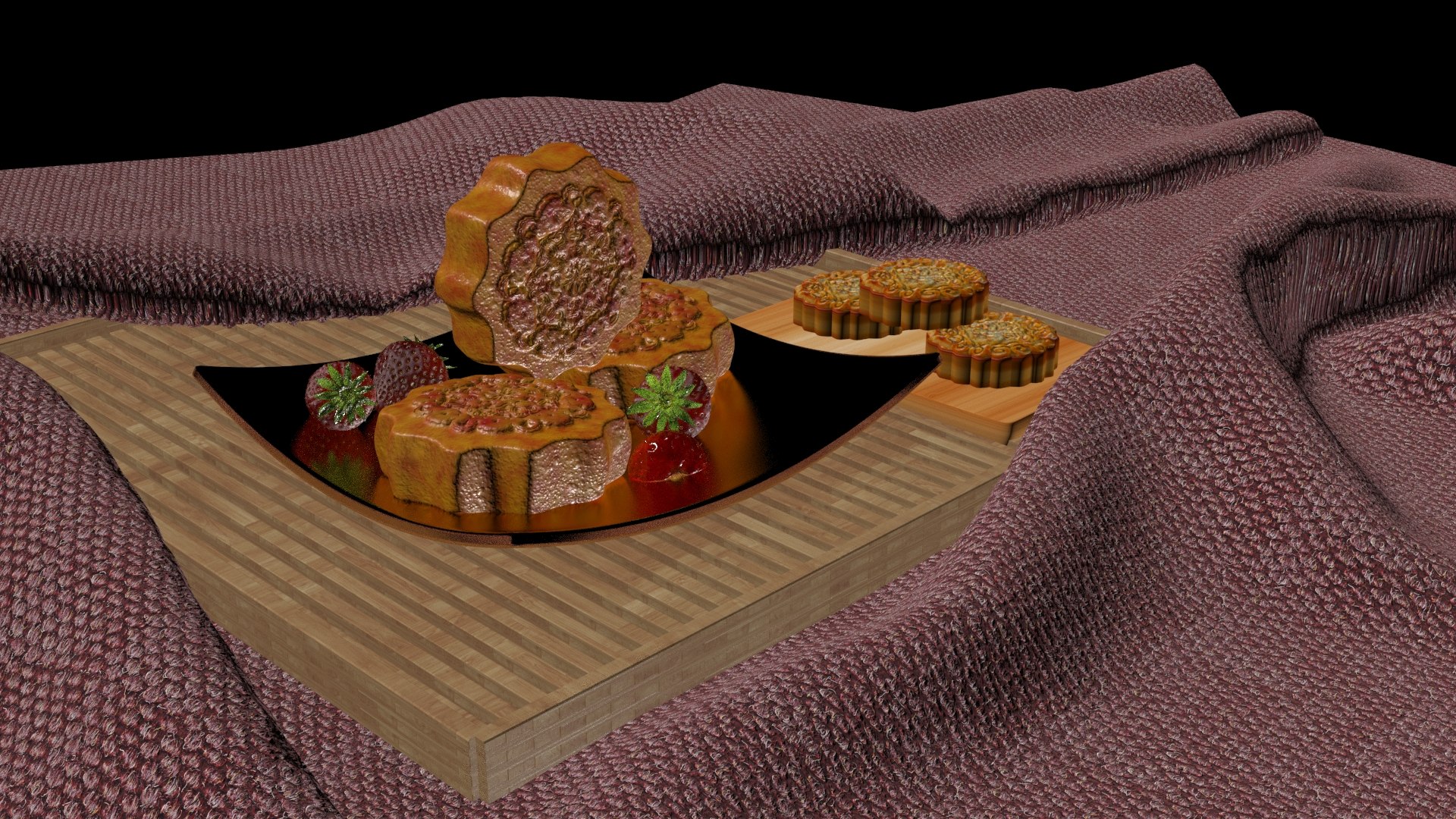 3D Model Chinese Moon Cake - TurboSquid 2102839