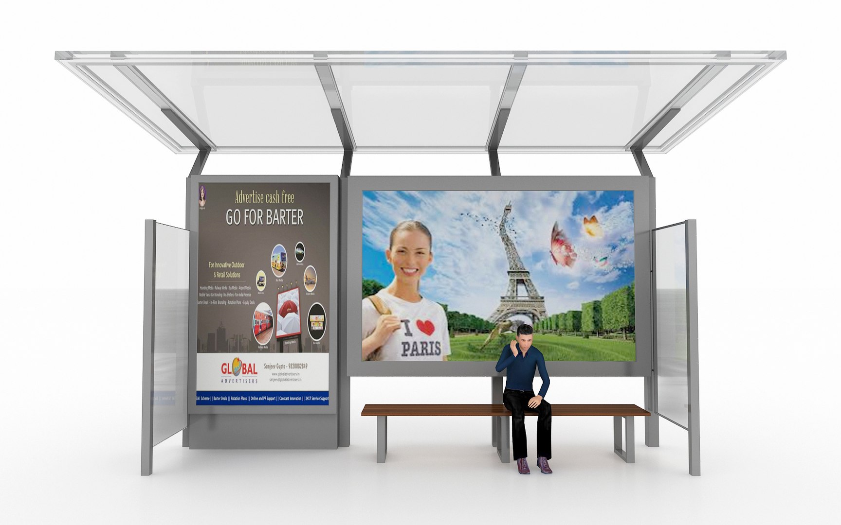 3D Model Bus Station - TurboSquid 1436395