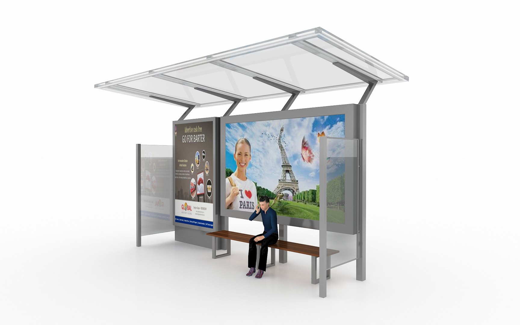 3D Model Bus Station - TurboSquid 1436395