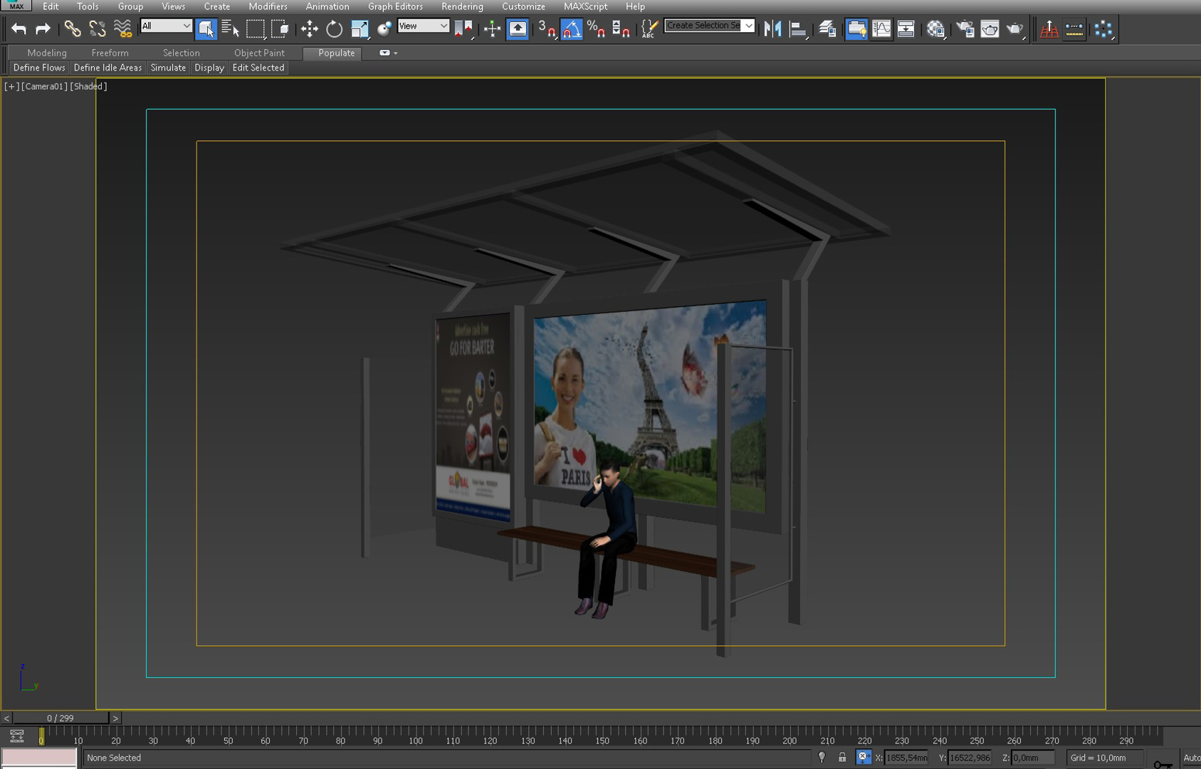 3D model bus station - TurboSquid 1436395