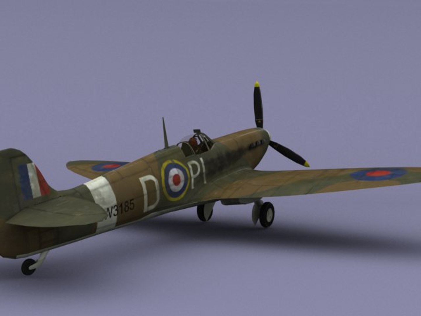 Ready Spitfire Mk2 3d 3ds