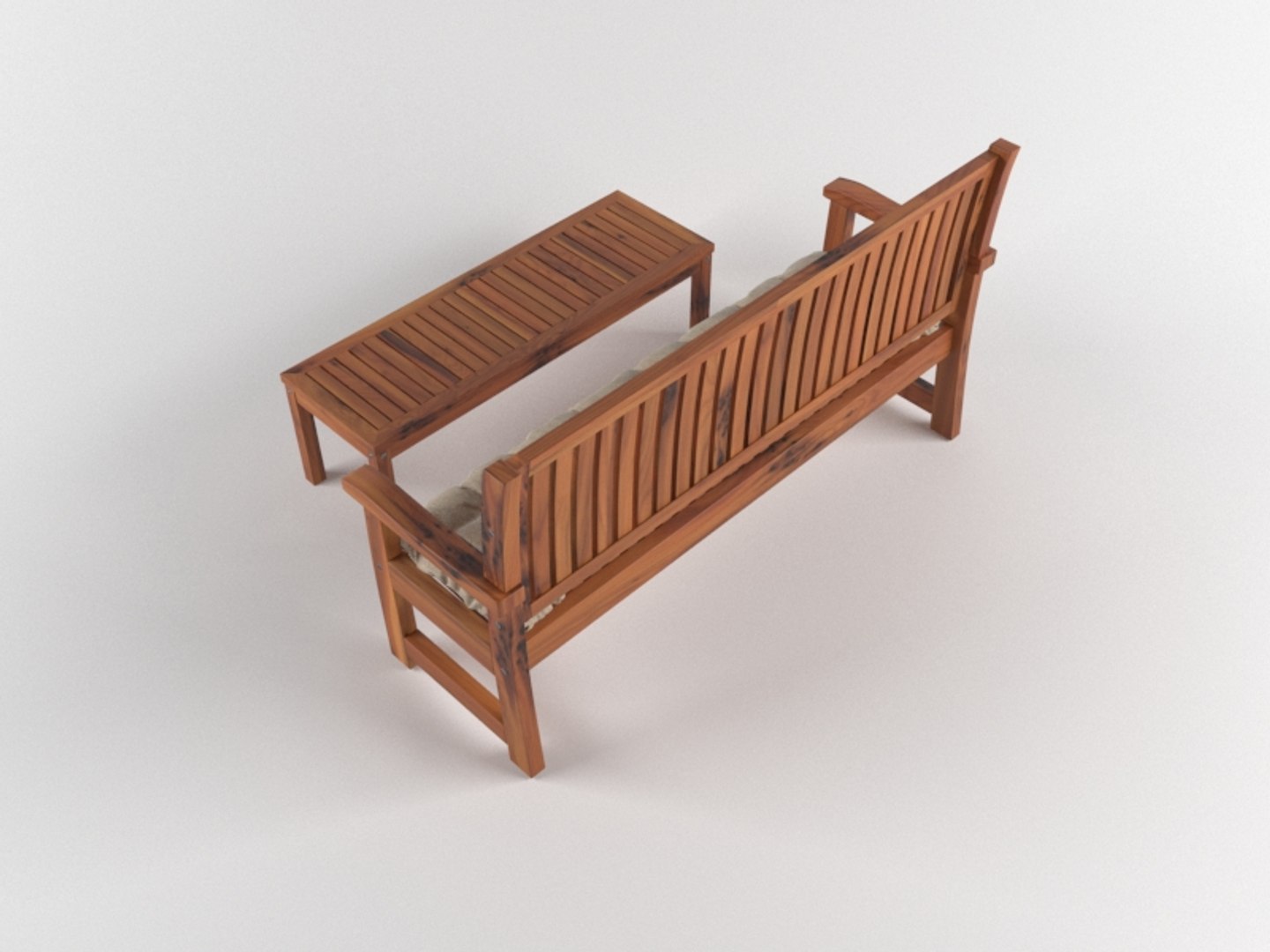 Garden bench 3D - TurboSquid 1466434