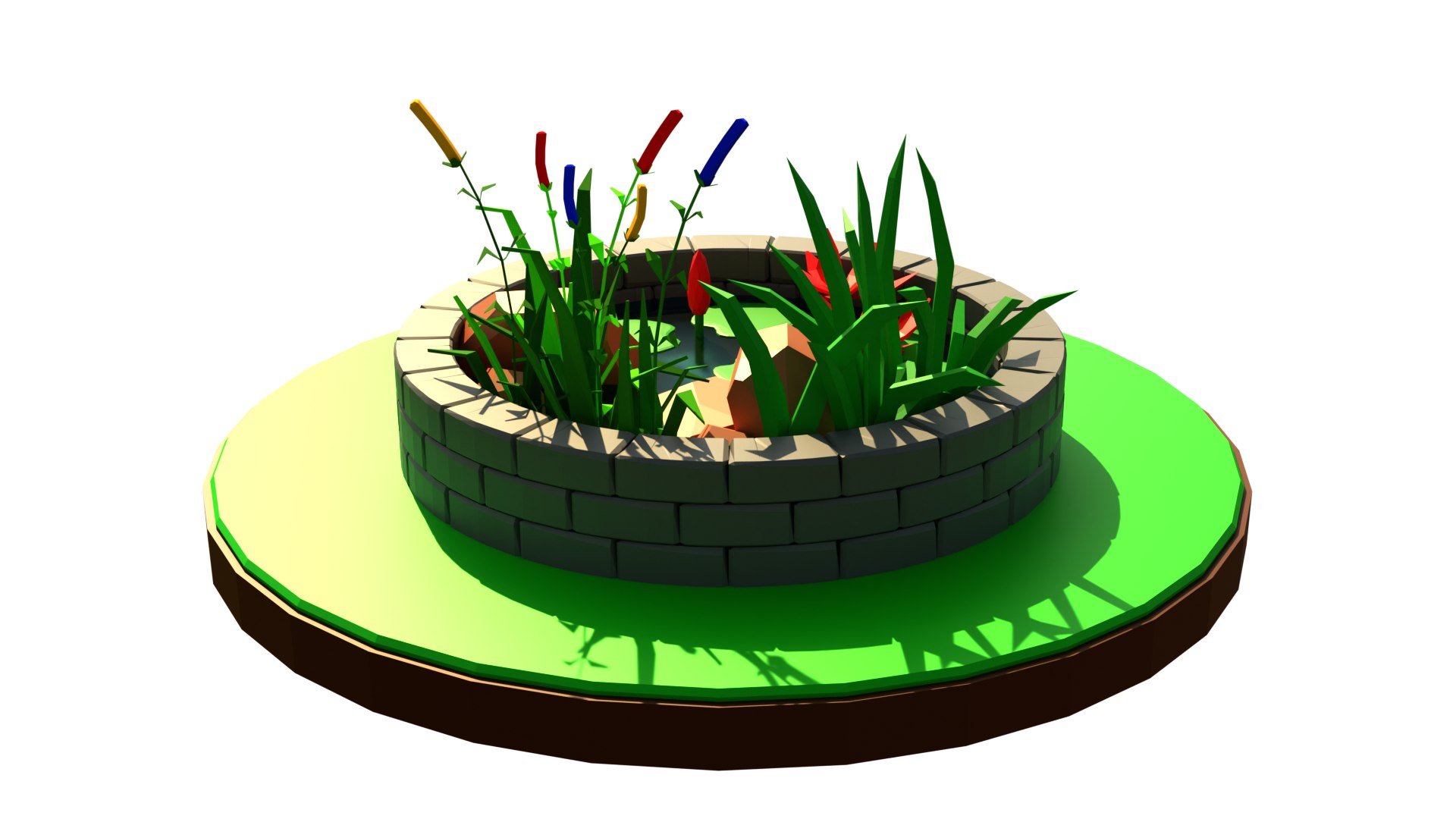 3D Low poly pond HT5 model - TurboSquid 2120281