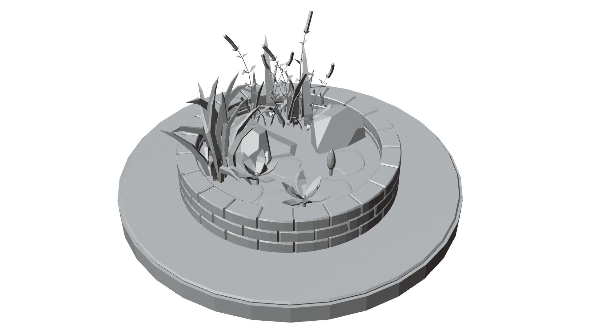 3D Low poly pond HT5 model - TurboSquid 2120281