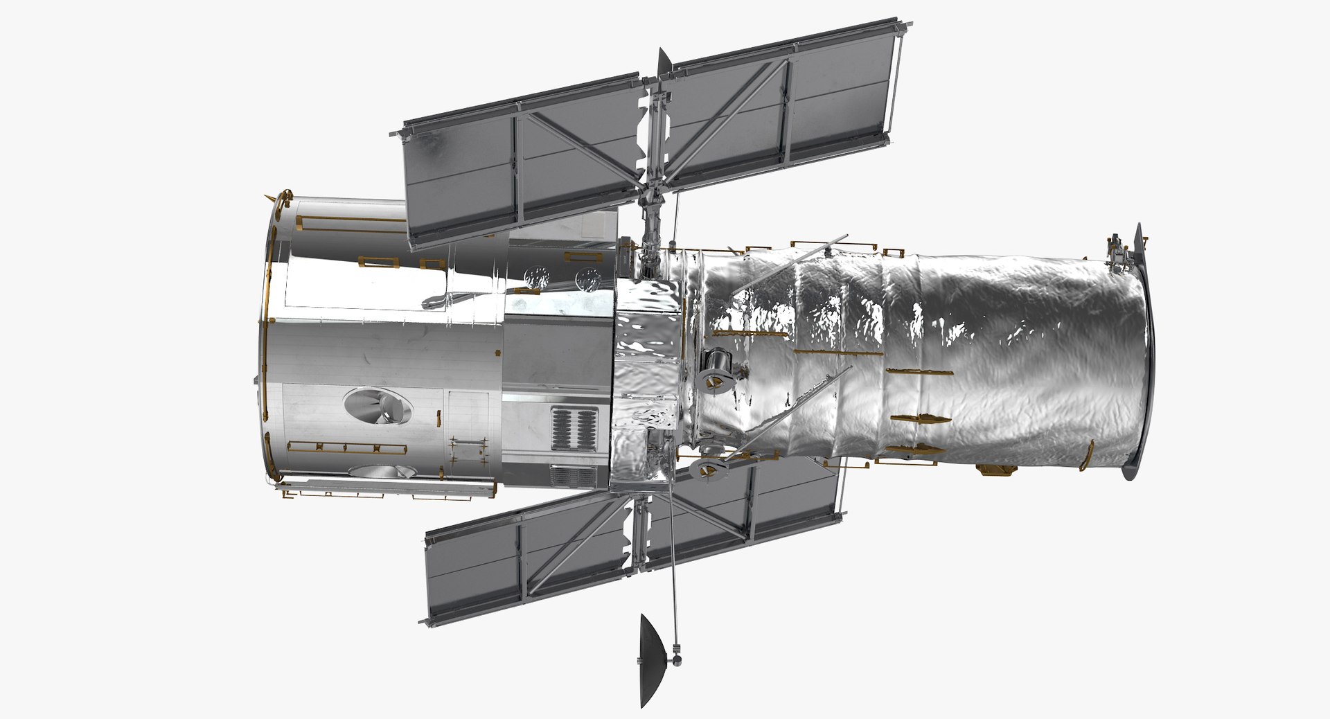 3d hubble space telescope model