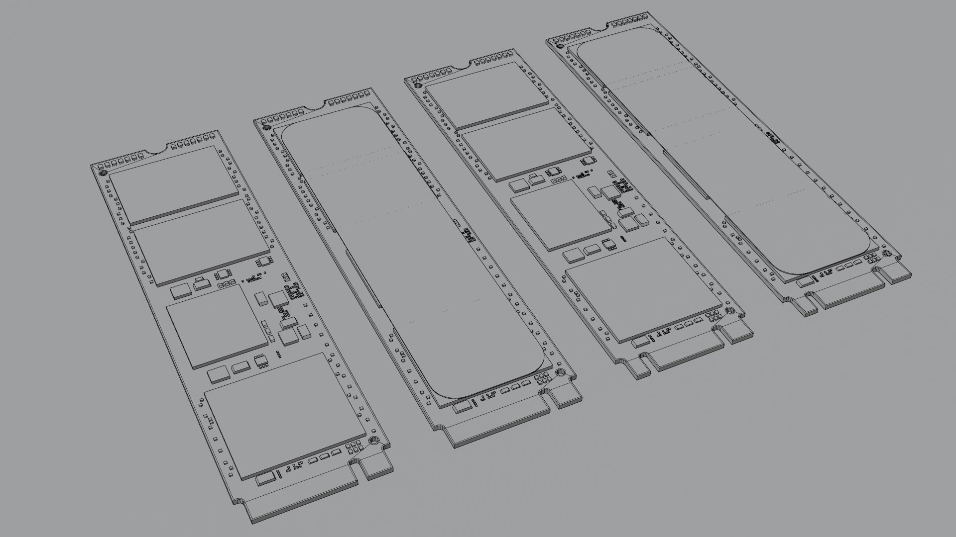 3D NVMe M2 And SATA Ssd Model - TurboSquid 2205021