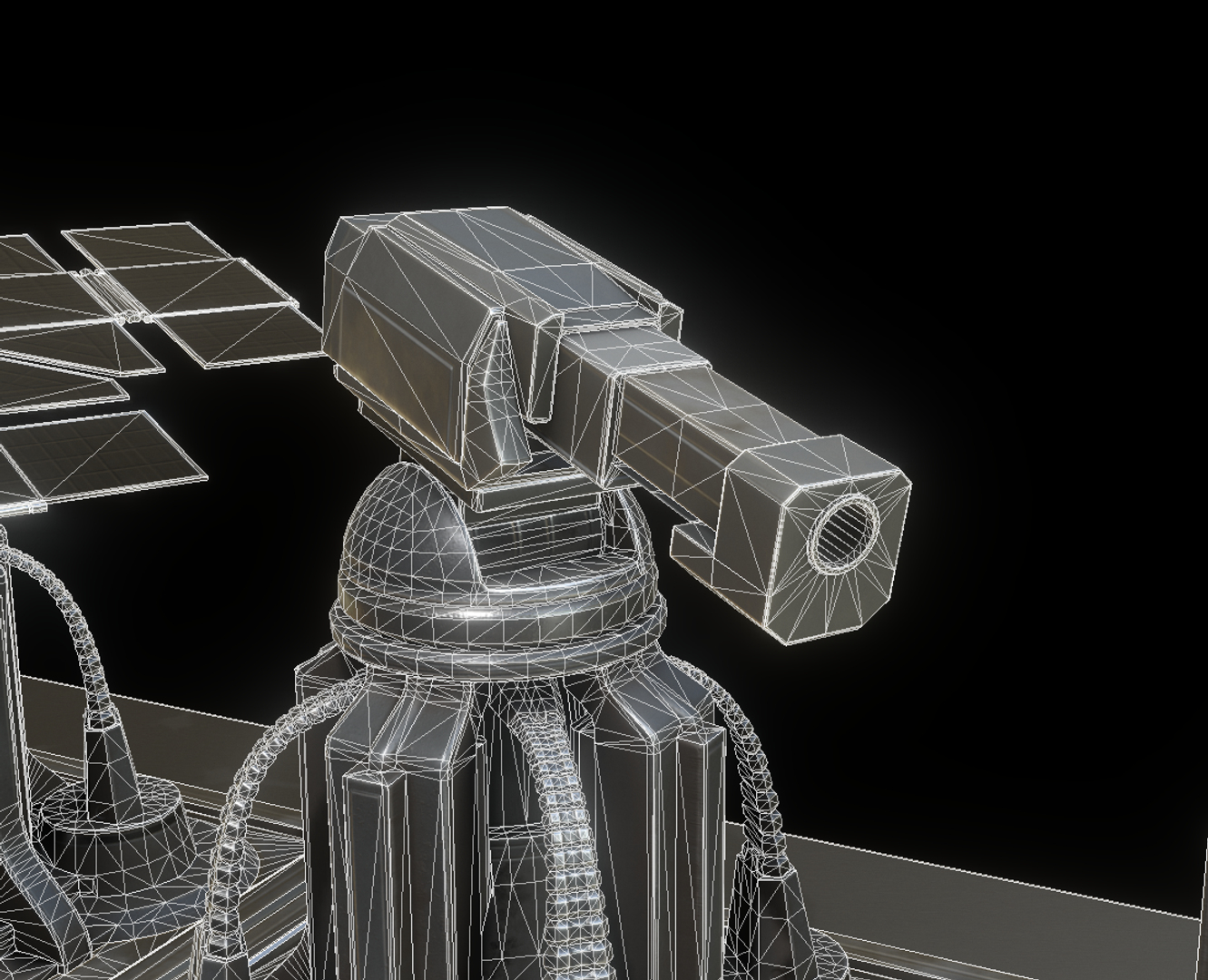 3d model futuristic tower set